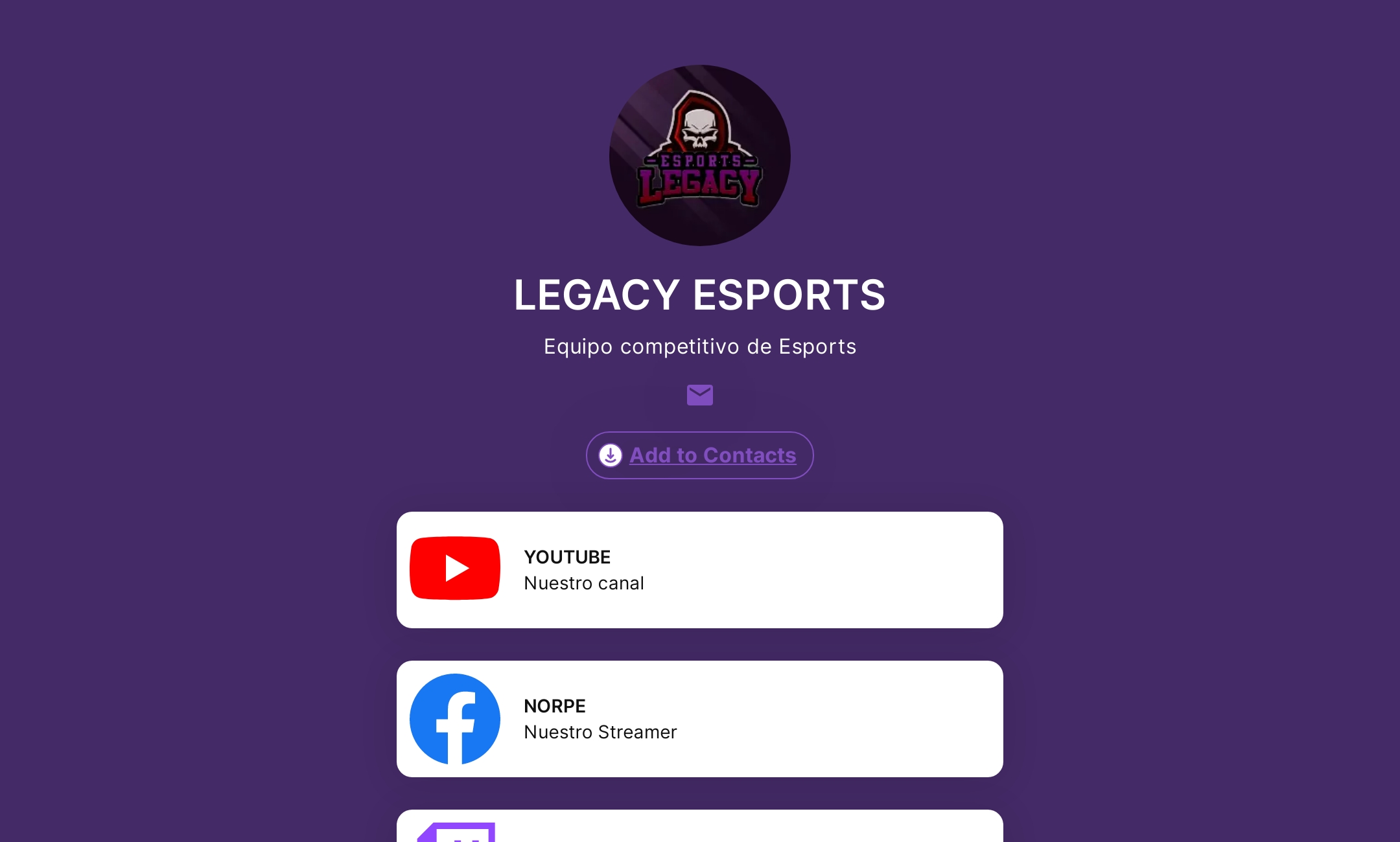 LEGACY ESPORTS's Flowpage