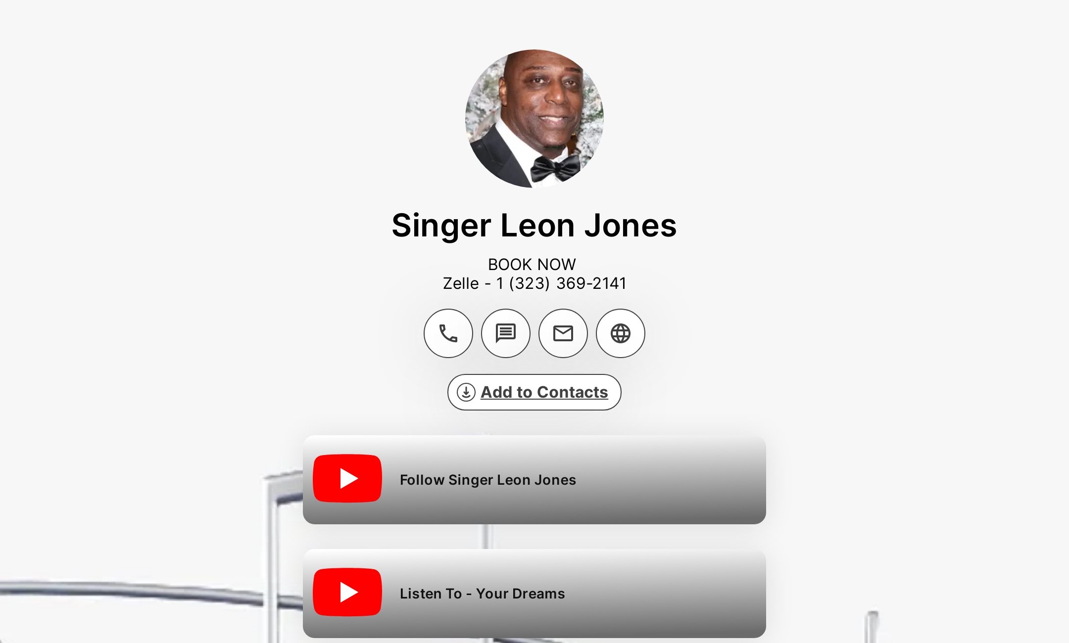 Singer Leon Jones 's Flowpage