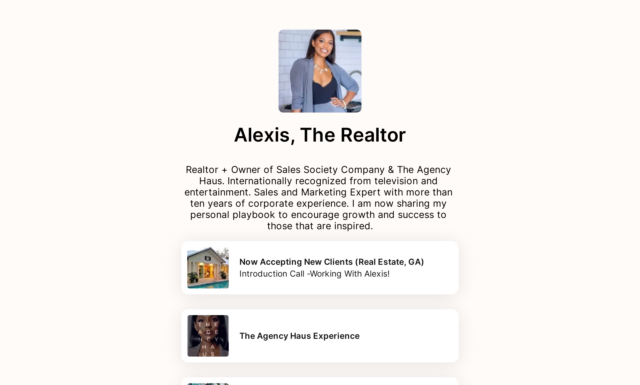 Alexis, The Realtor 's Flowpage