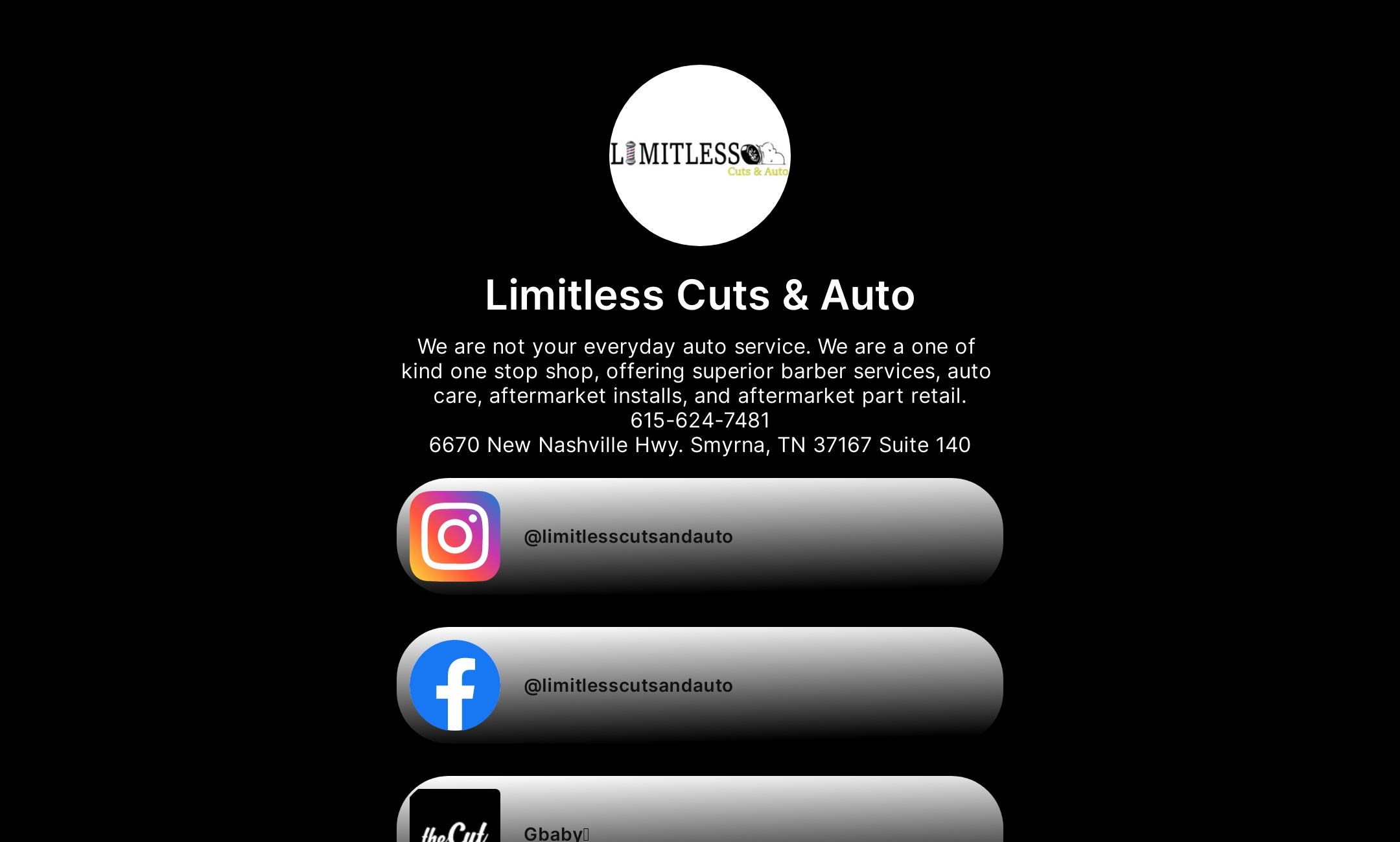 Limitless Cuts & Auto's Flowpage