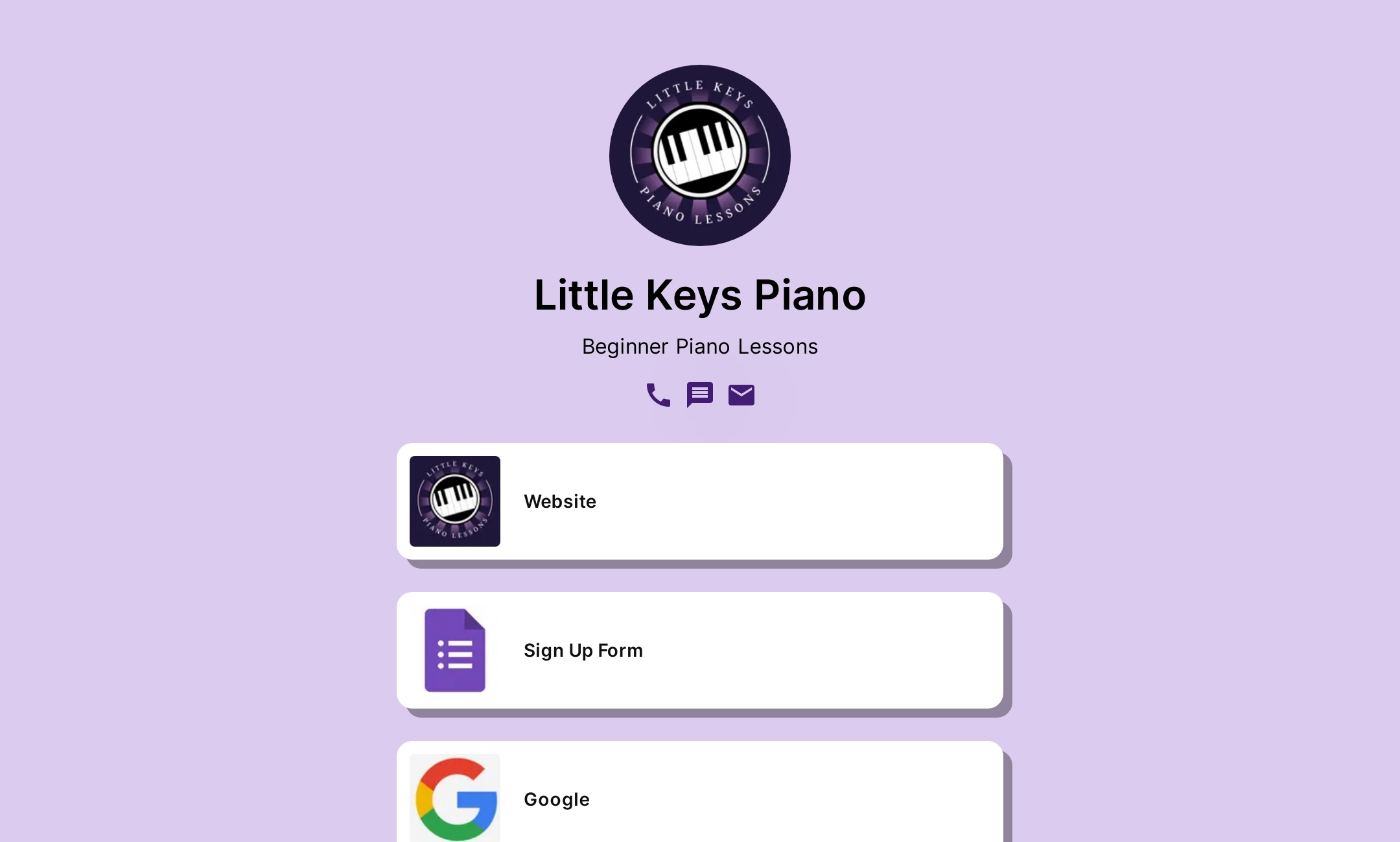 Little Keys Piano's Flowpage