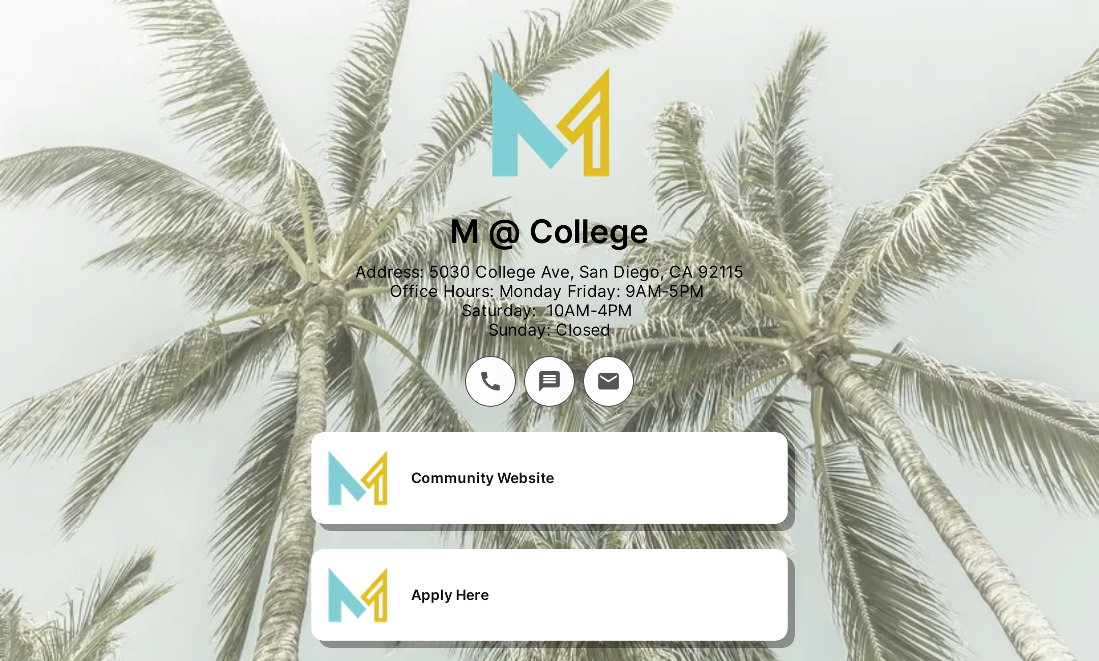 M @ College's Flowpage