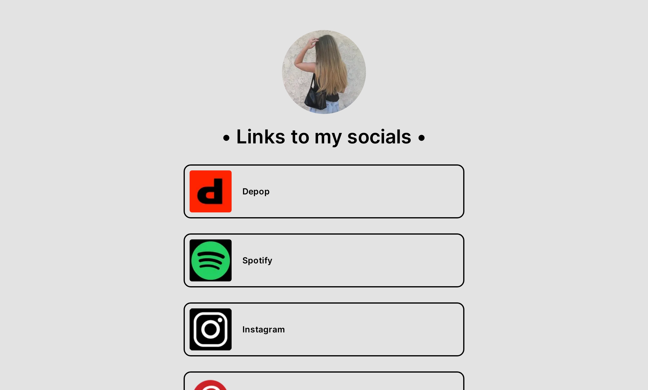 Links to my socials •'s Flowpage