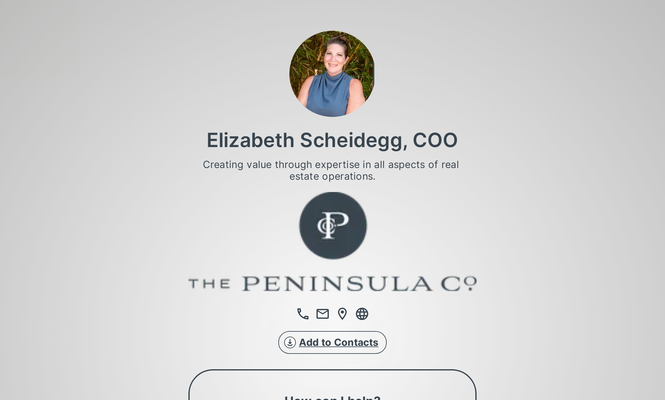 Elizabeth Scheidegg, COO's Flowpage