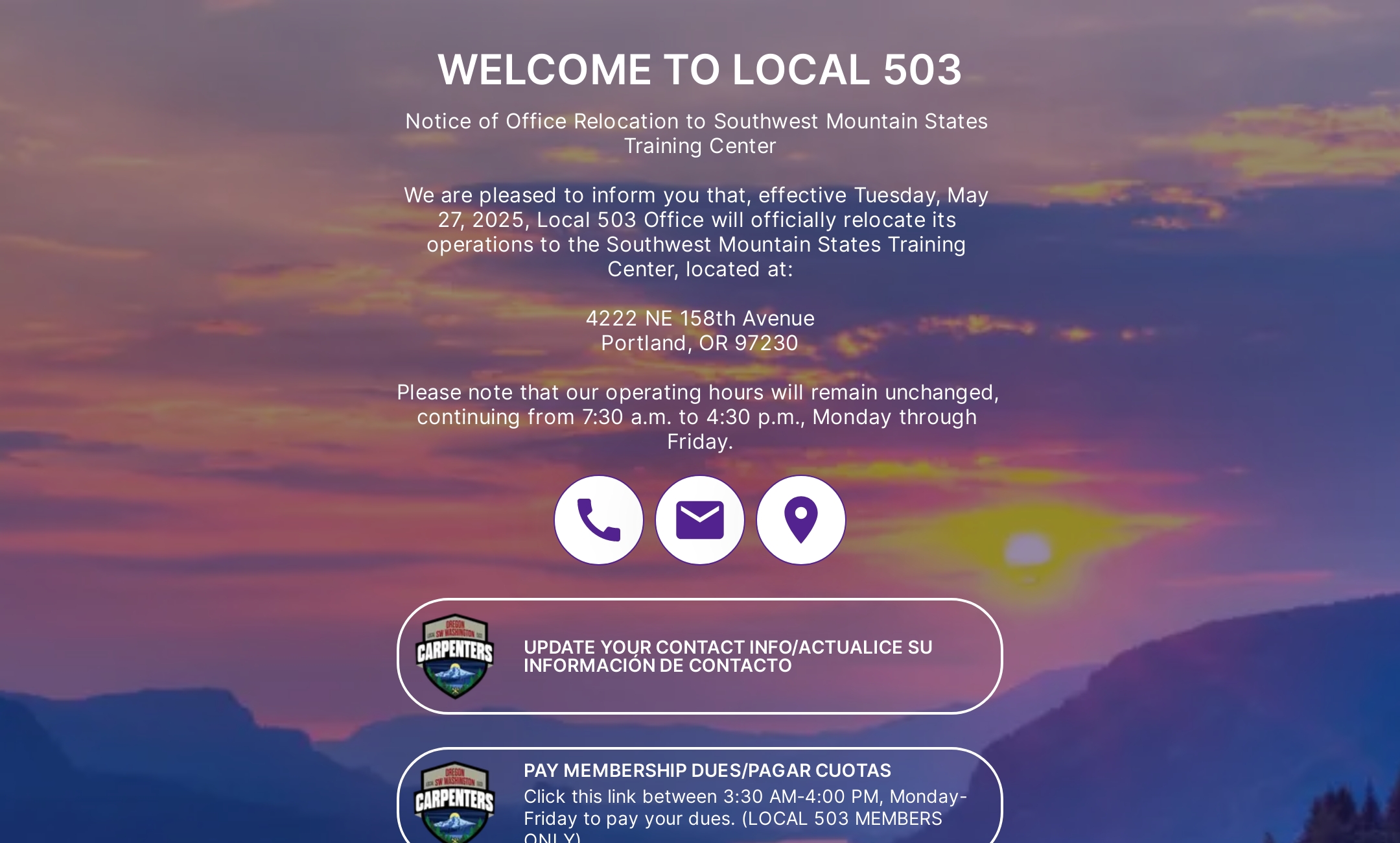 WELCOME TO LOCAL 503's Flowpage