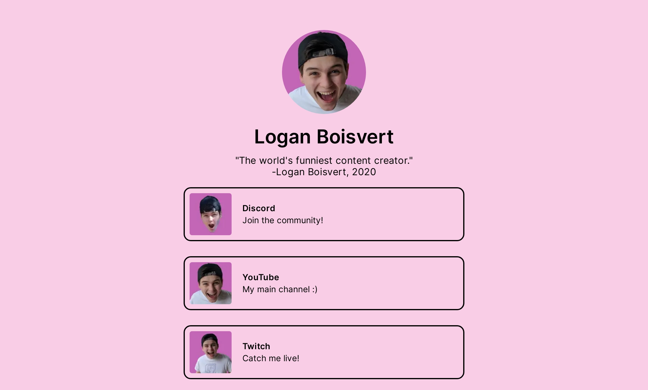 Logan Boisvert's Flowpage