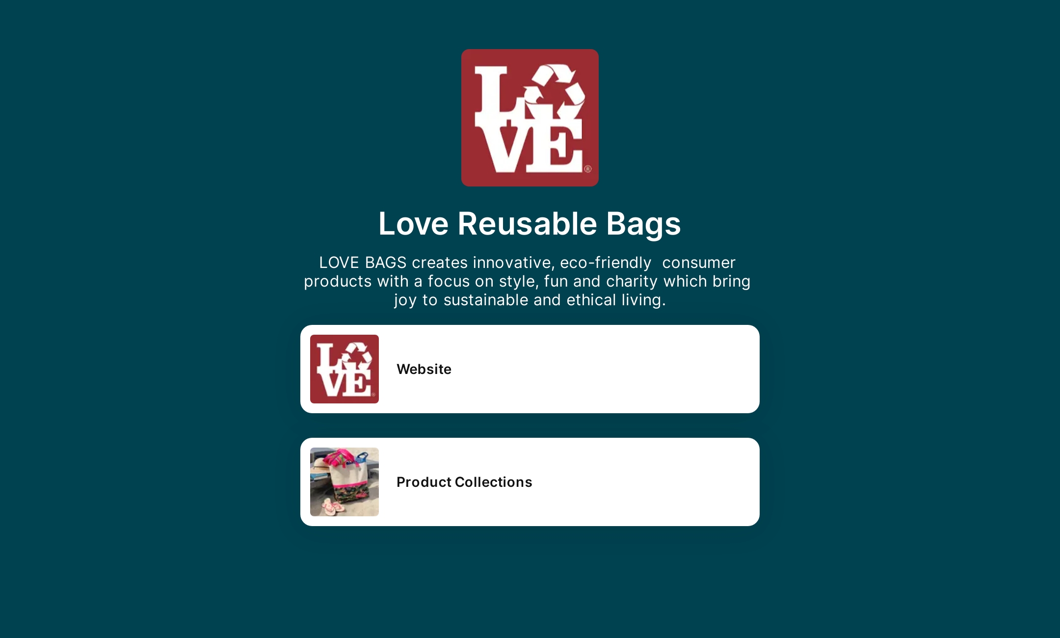 Love Reusable Bags' Flowpage