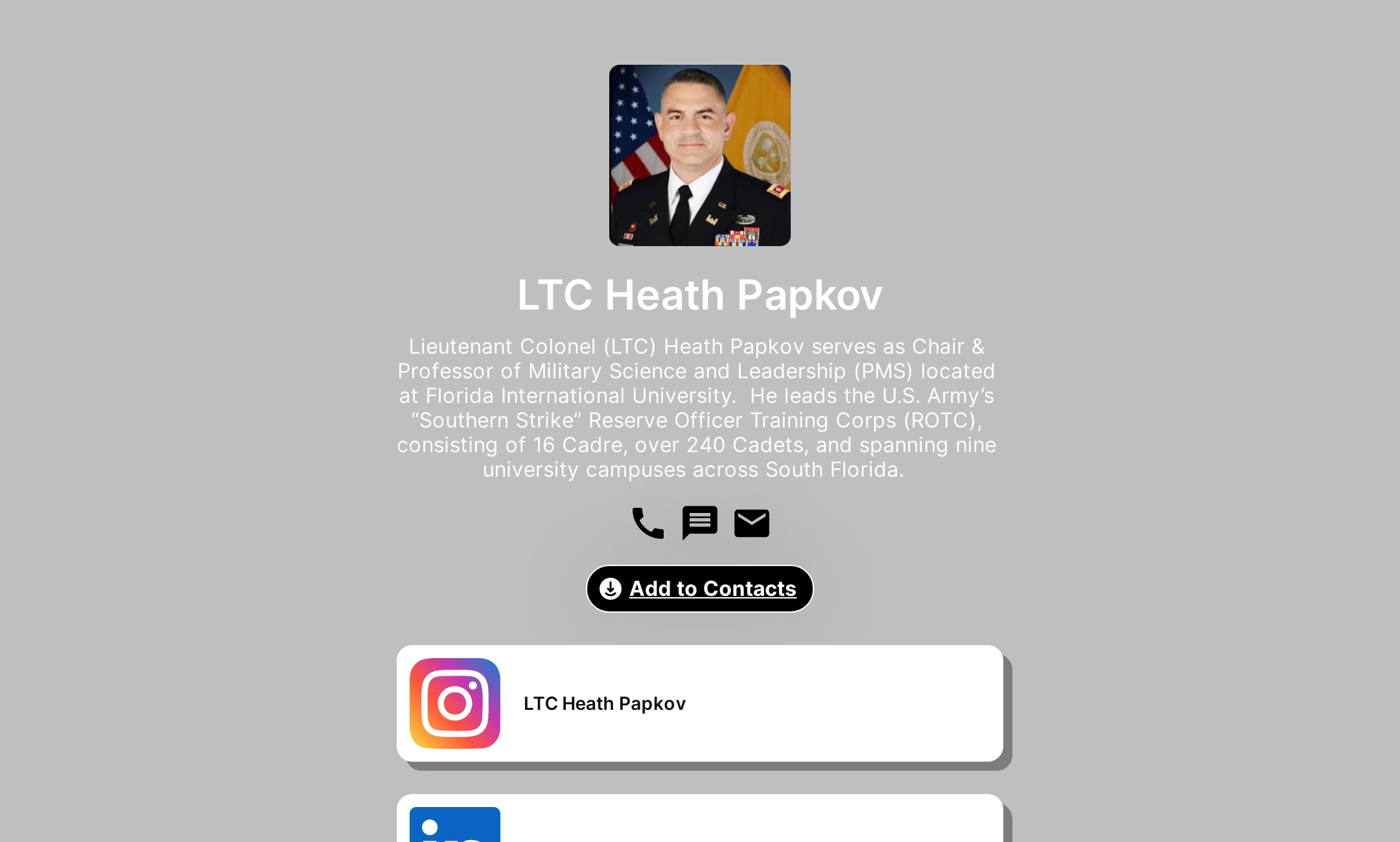 LTC Heath Papkov's Flowpage