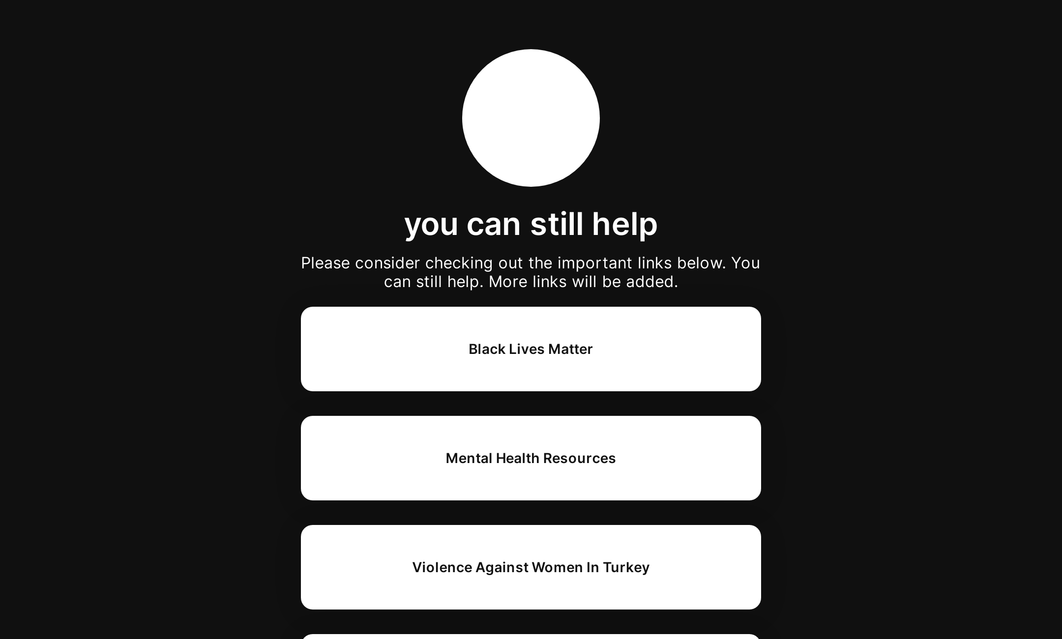 you can still help's Flowpage