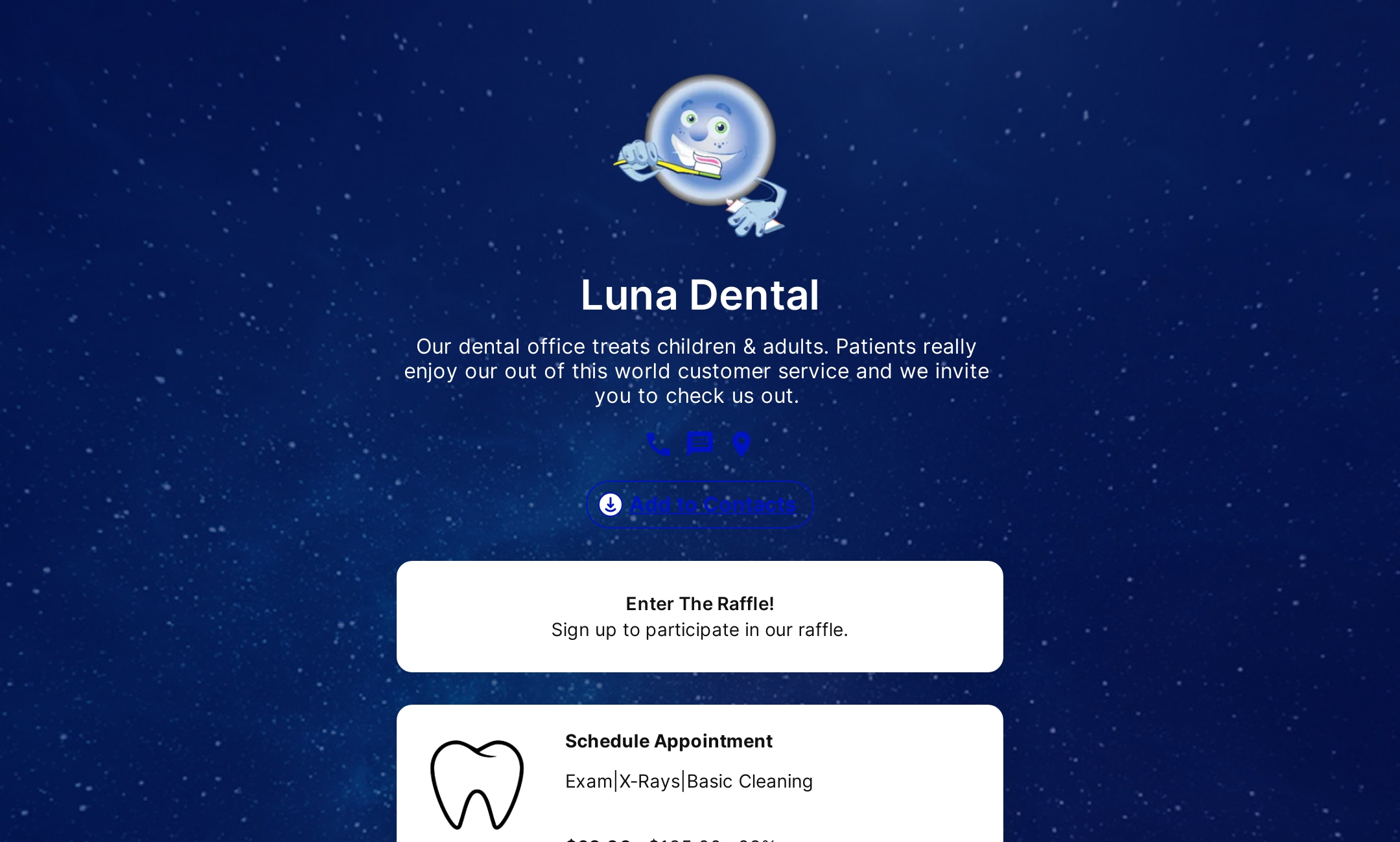 Luna Dental's Flowpage