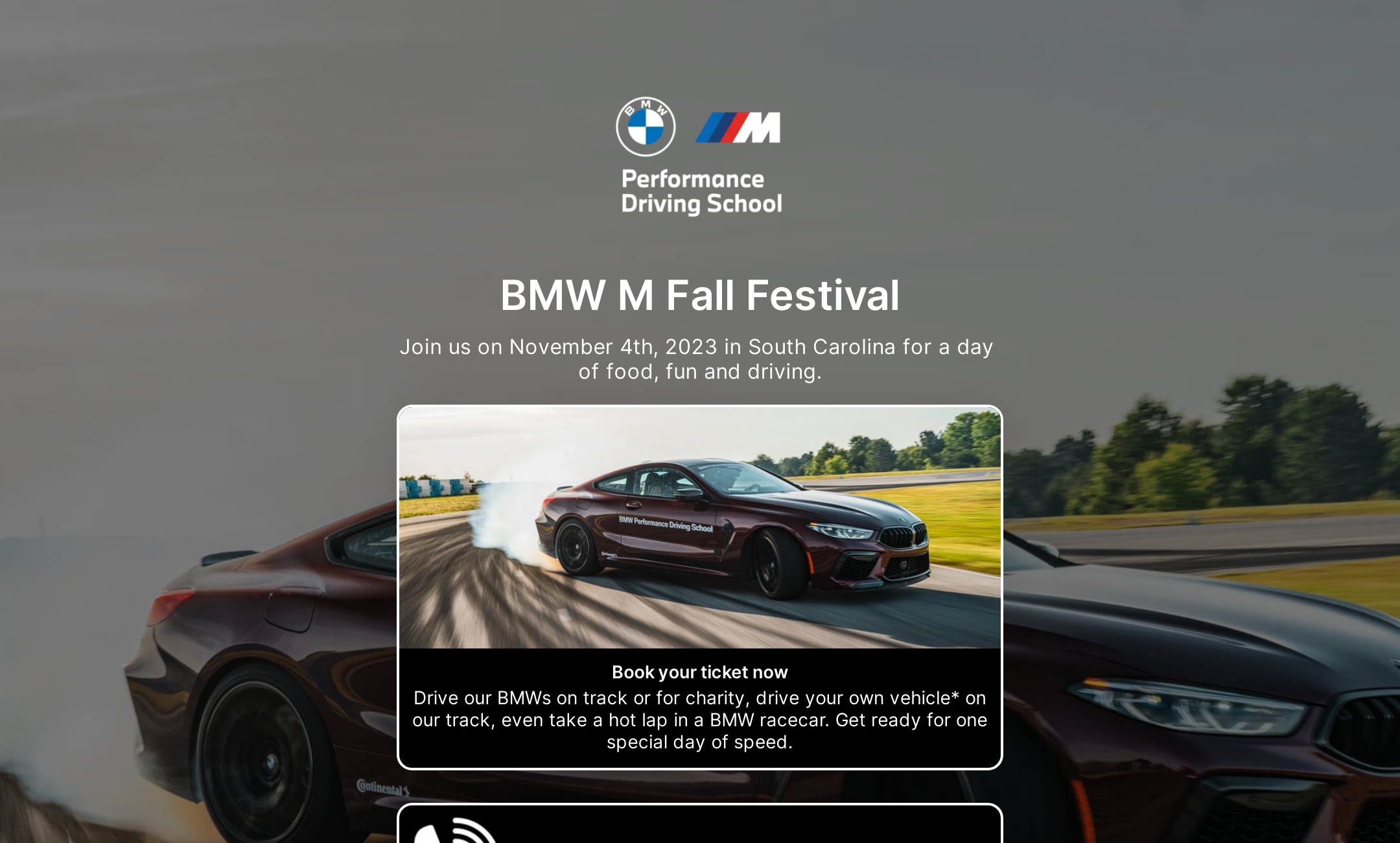 BMW M Fall Festival's Flowpage