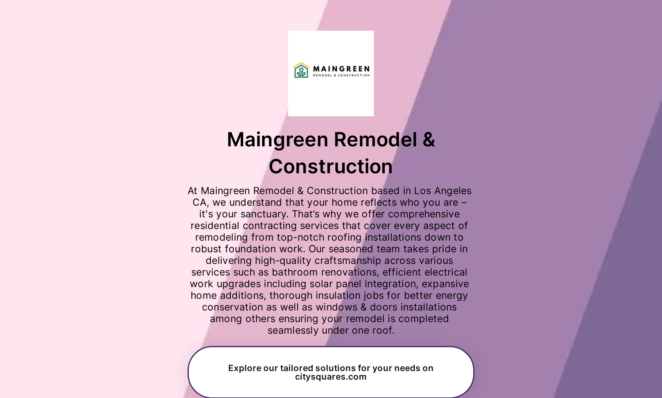 Maingreen Remodel & Construction's Flowpage