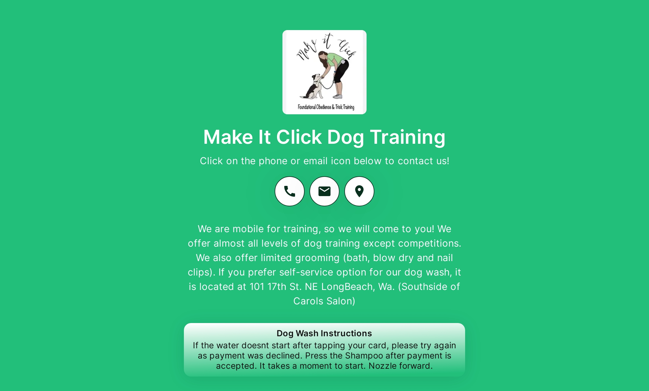 Make It Click Dog Training's Flowpage