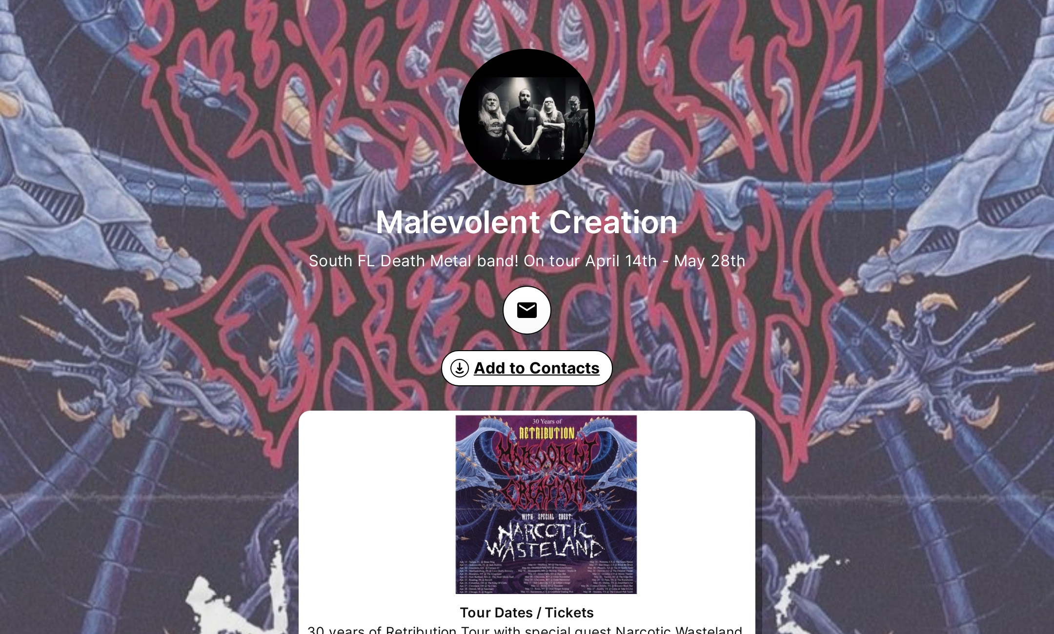 Malevolent Creation's Flowpage