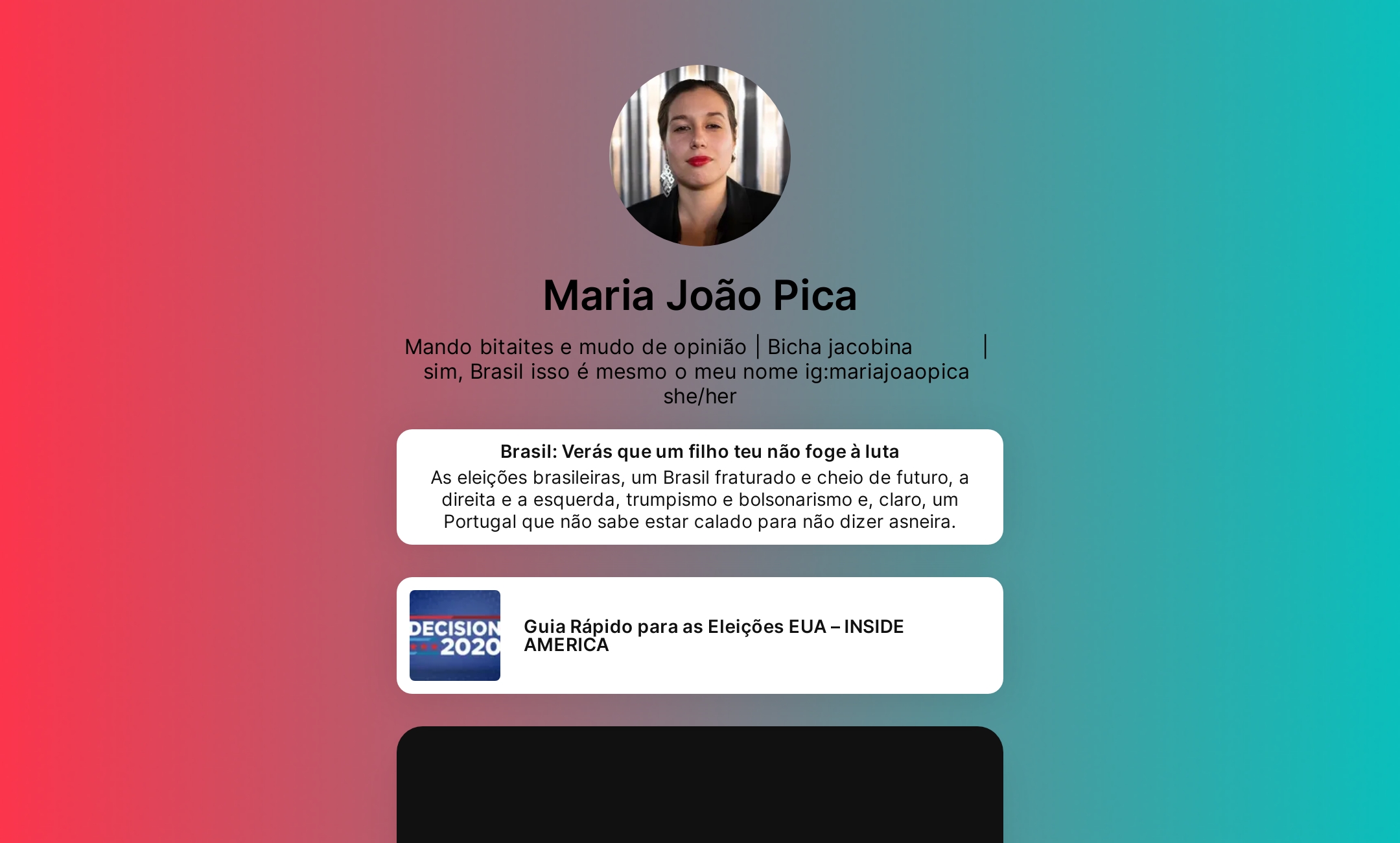 Maria João Pica 's Flowpage