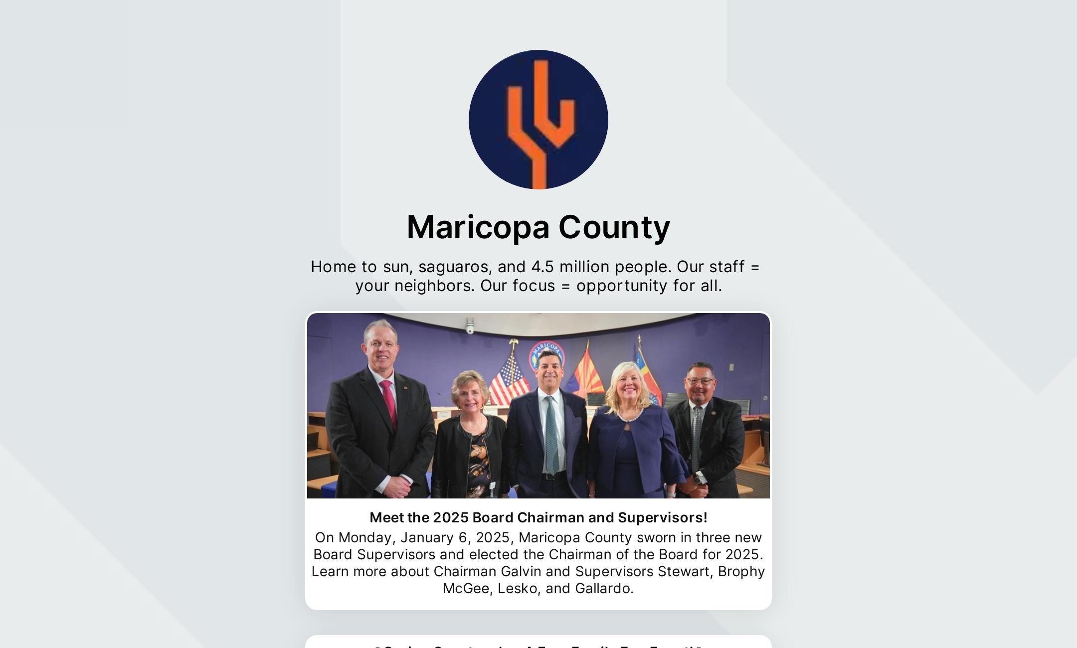 Maricopa County's Flowpage