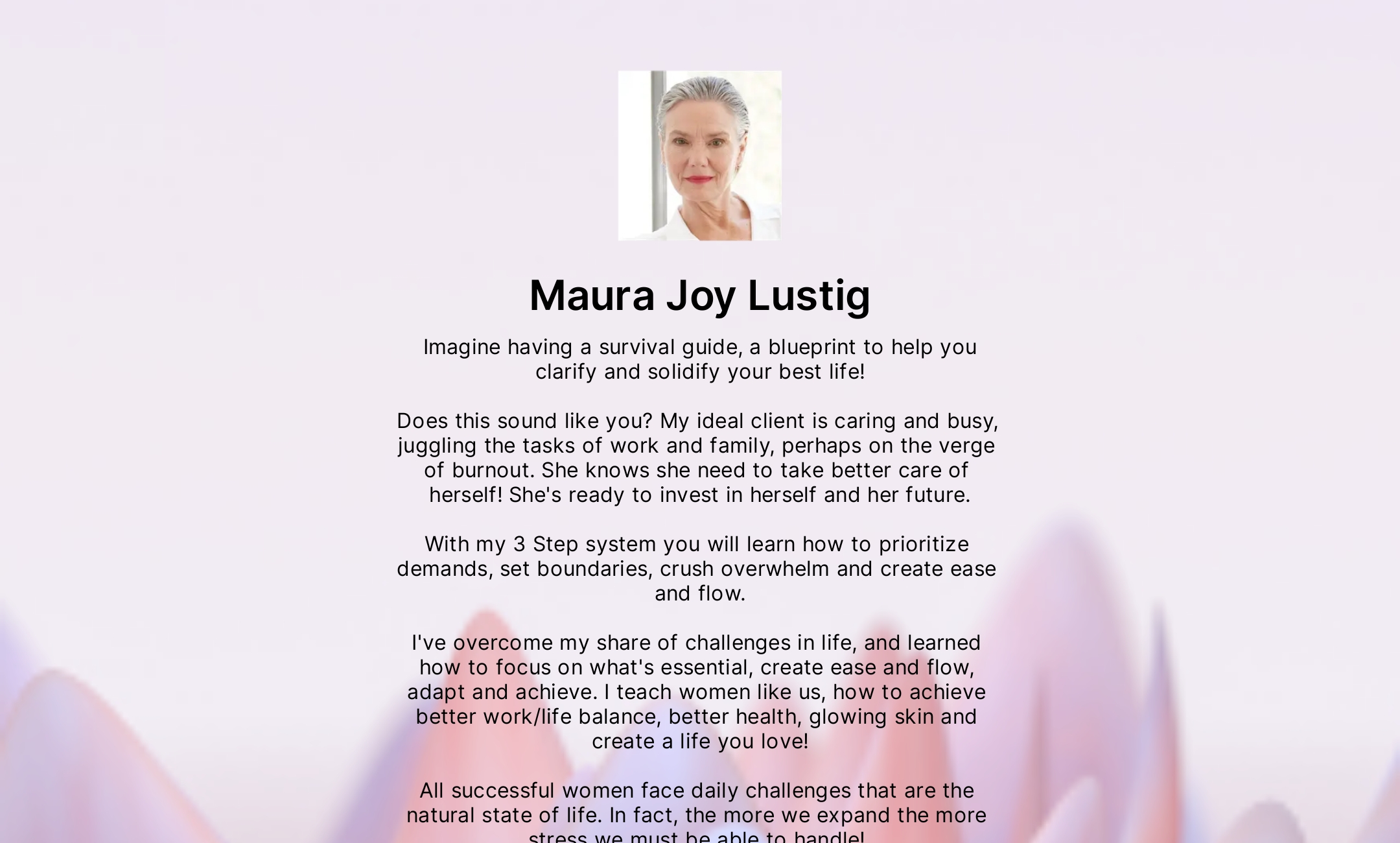 Maura Joy Lustig's Flowpage