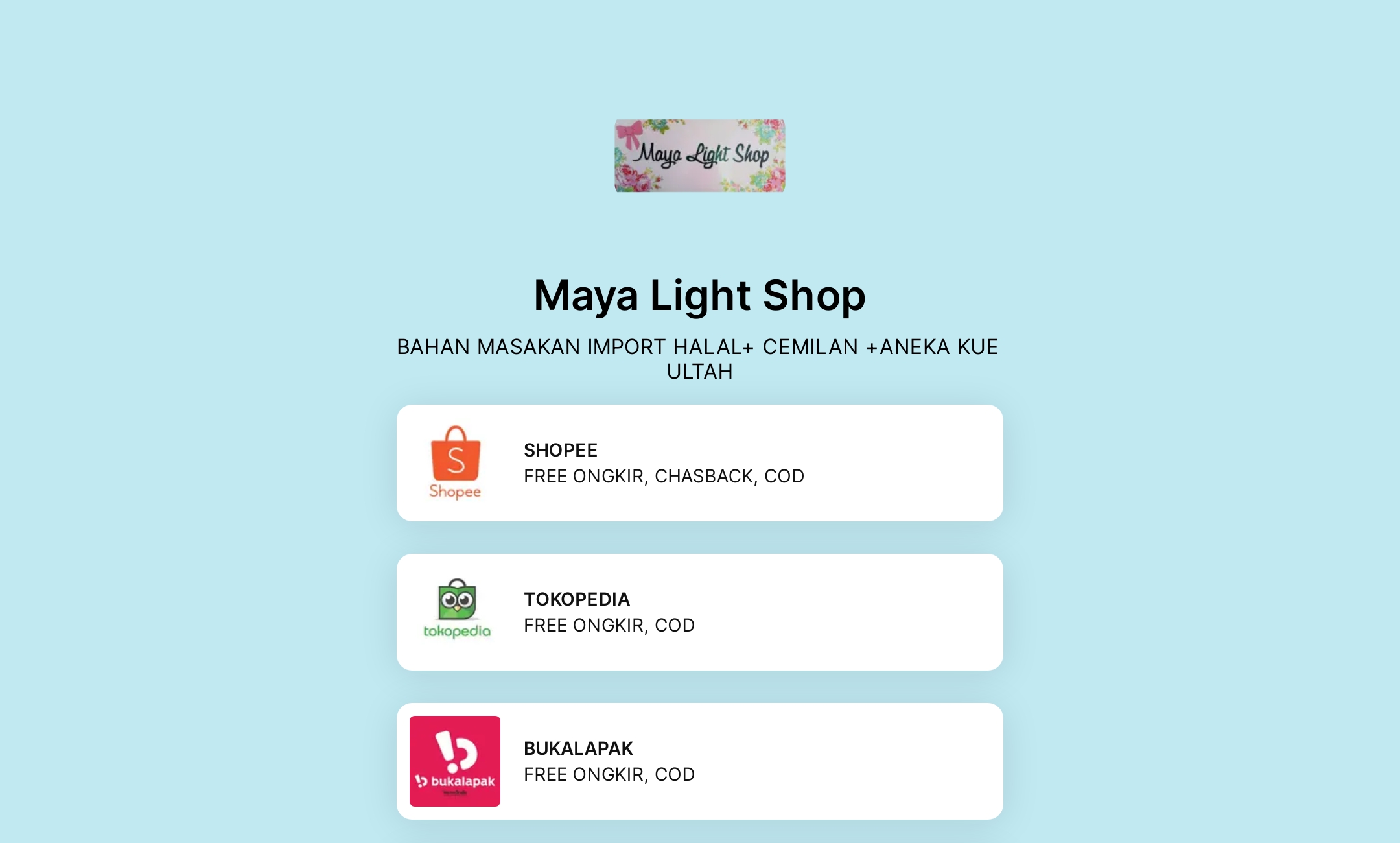 Maya Light Shop's Flowpage