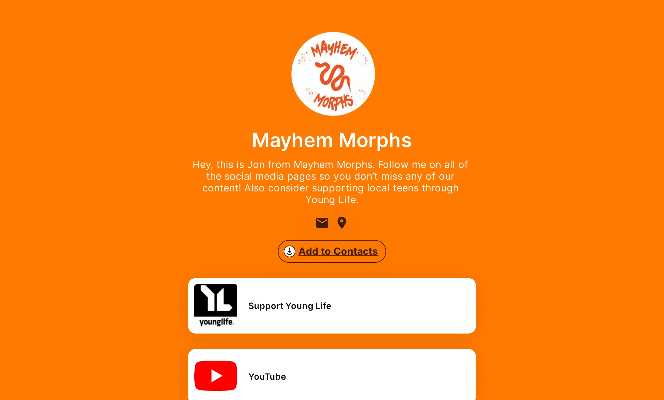 Mayhem Morphs' Flowpage