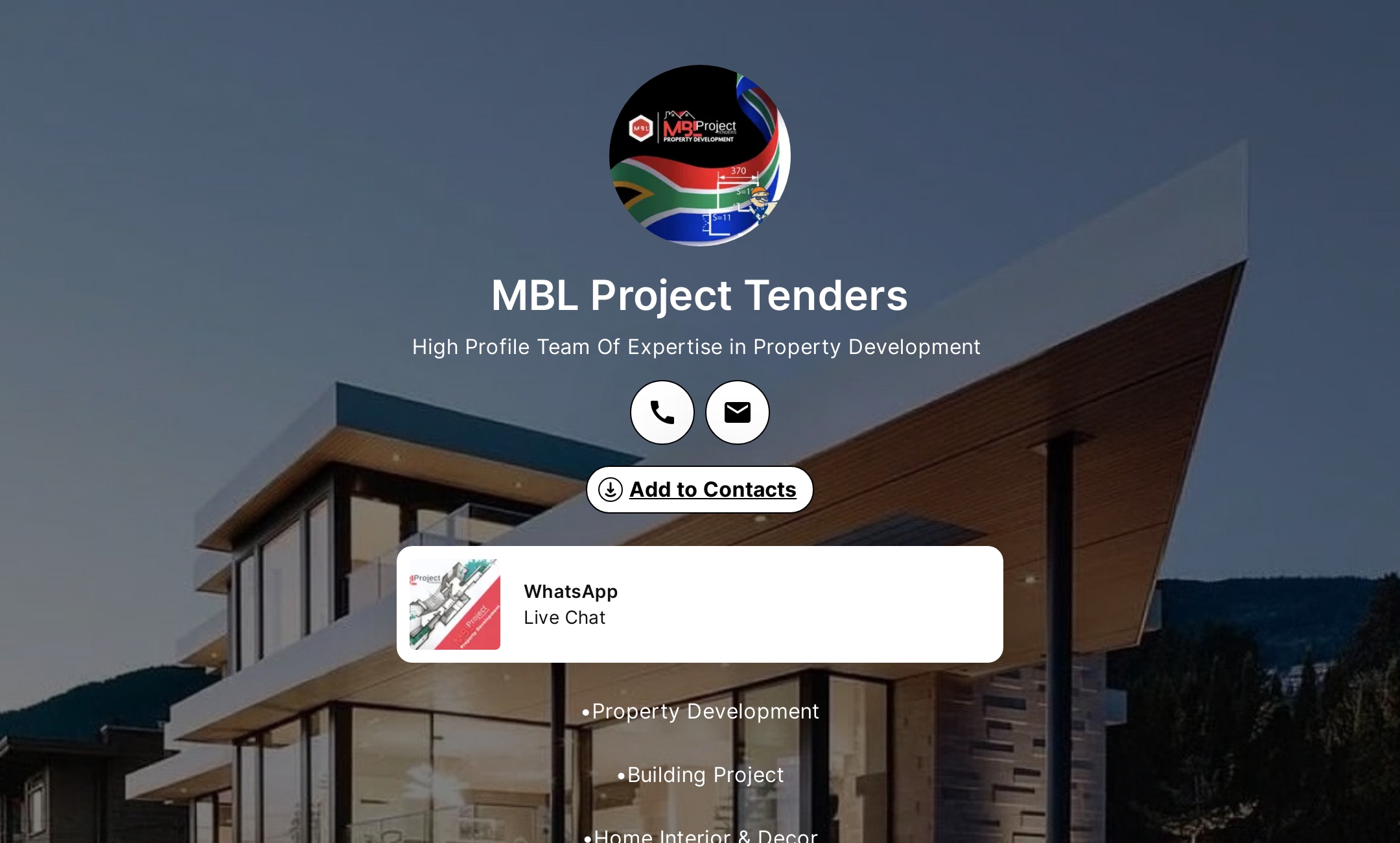 MBL Project Tenders' Flowpage