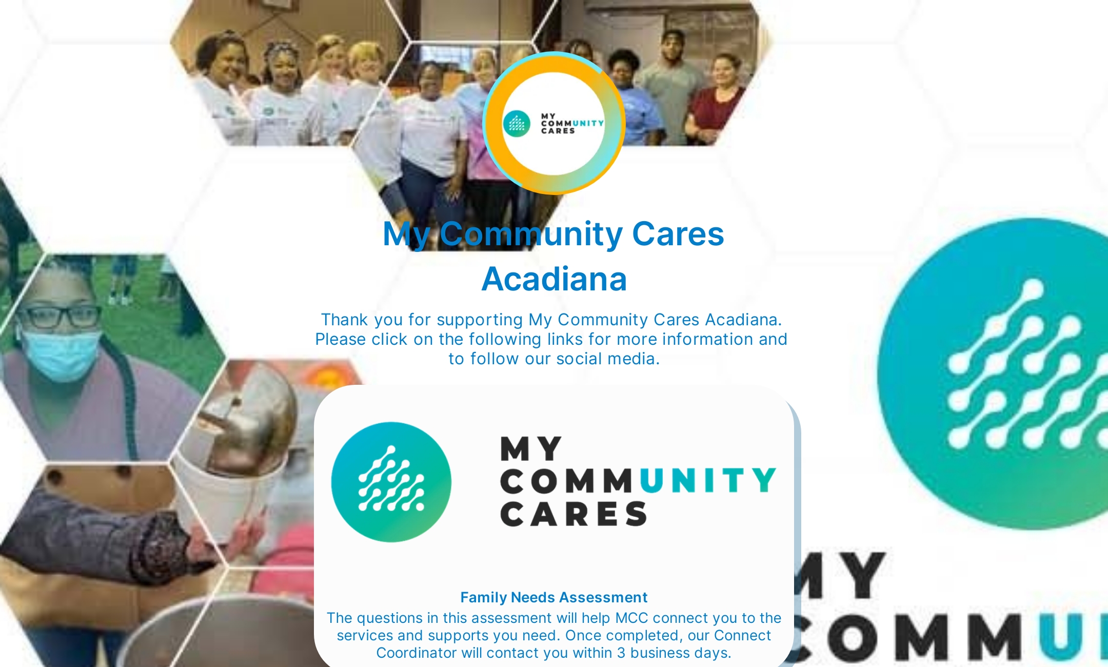 My Community Cares Acadiana's Flowpage