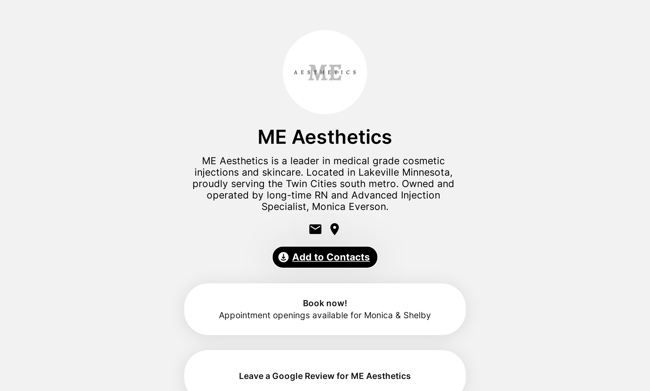 ME Aesthetics' Flowpage
