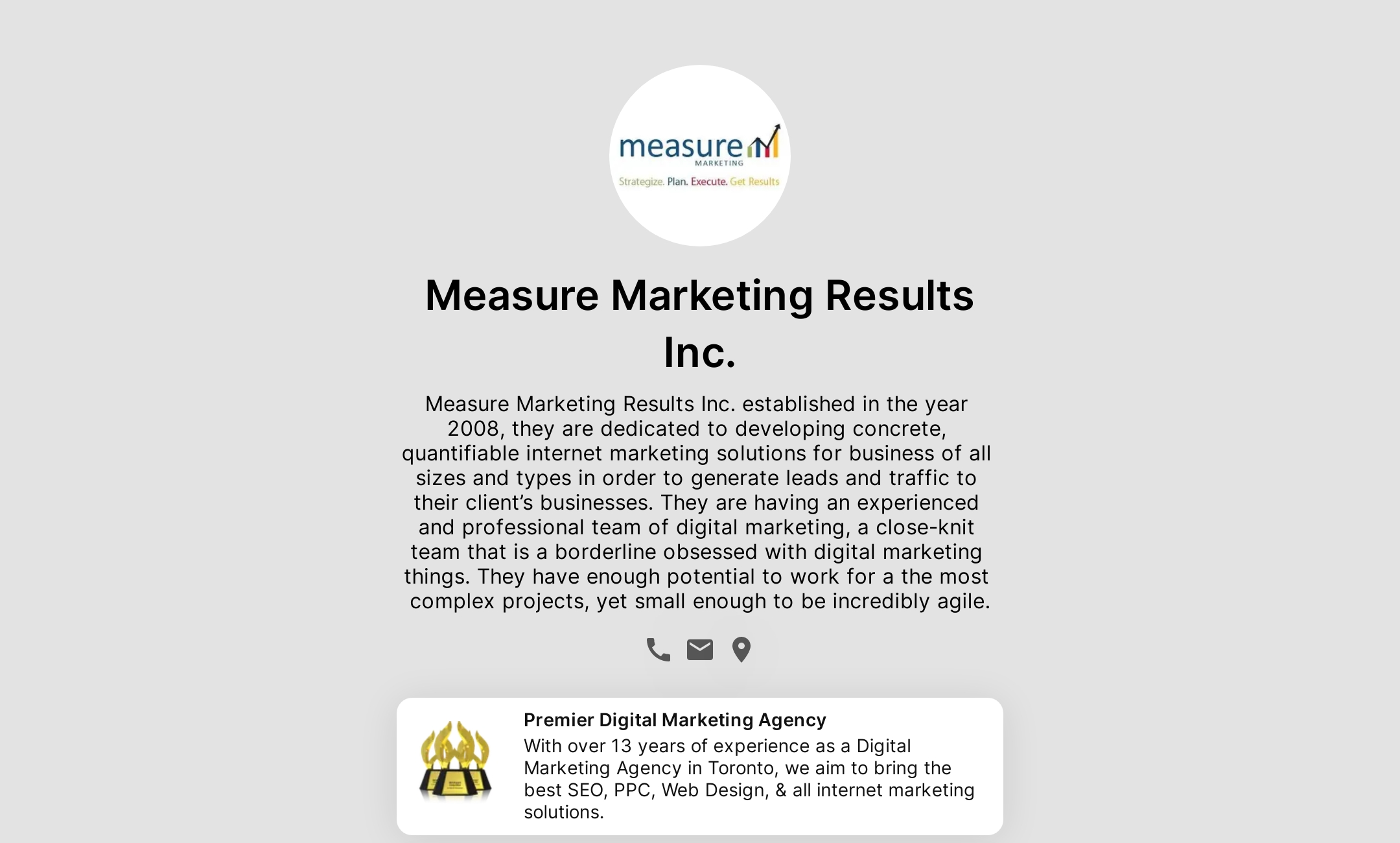 Measure Marketing Results Inc.'s Flowpage