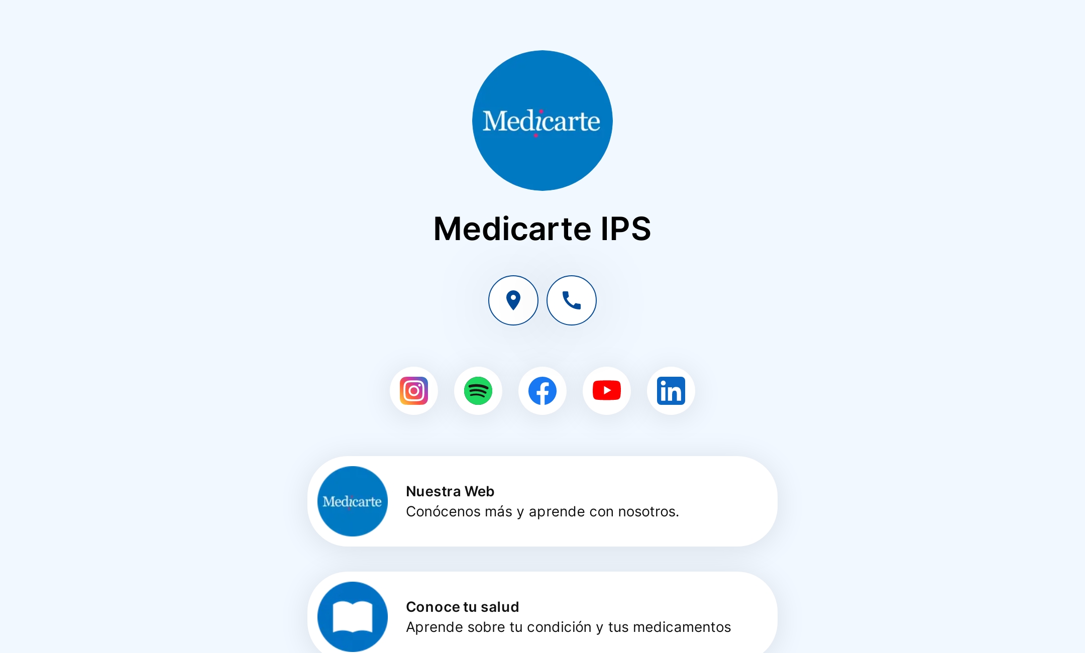 Medicarte IPS's Flowpage
