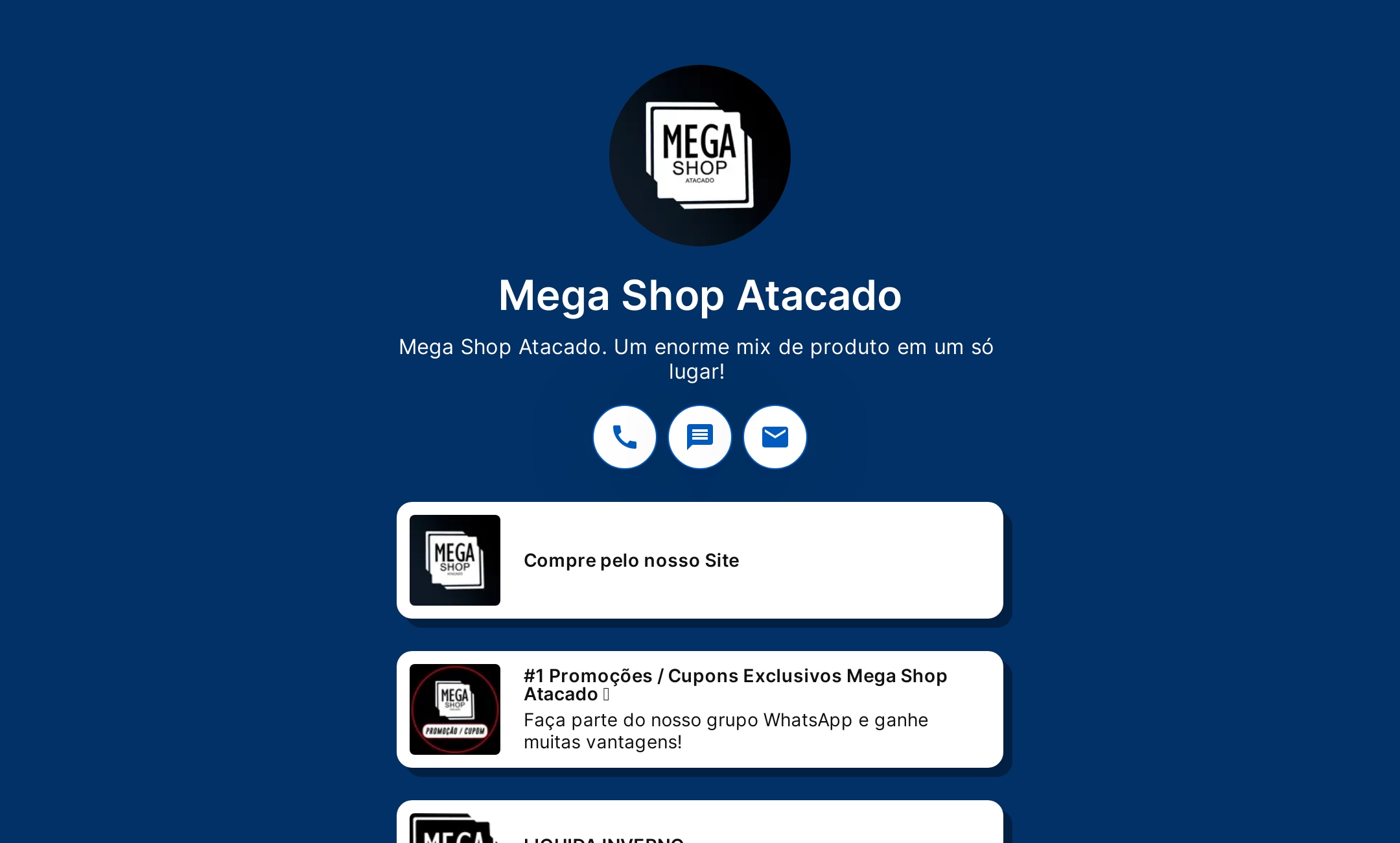 Mega Shop Atacado's Flowpage