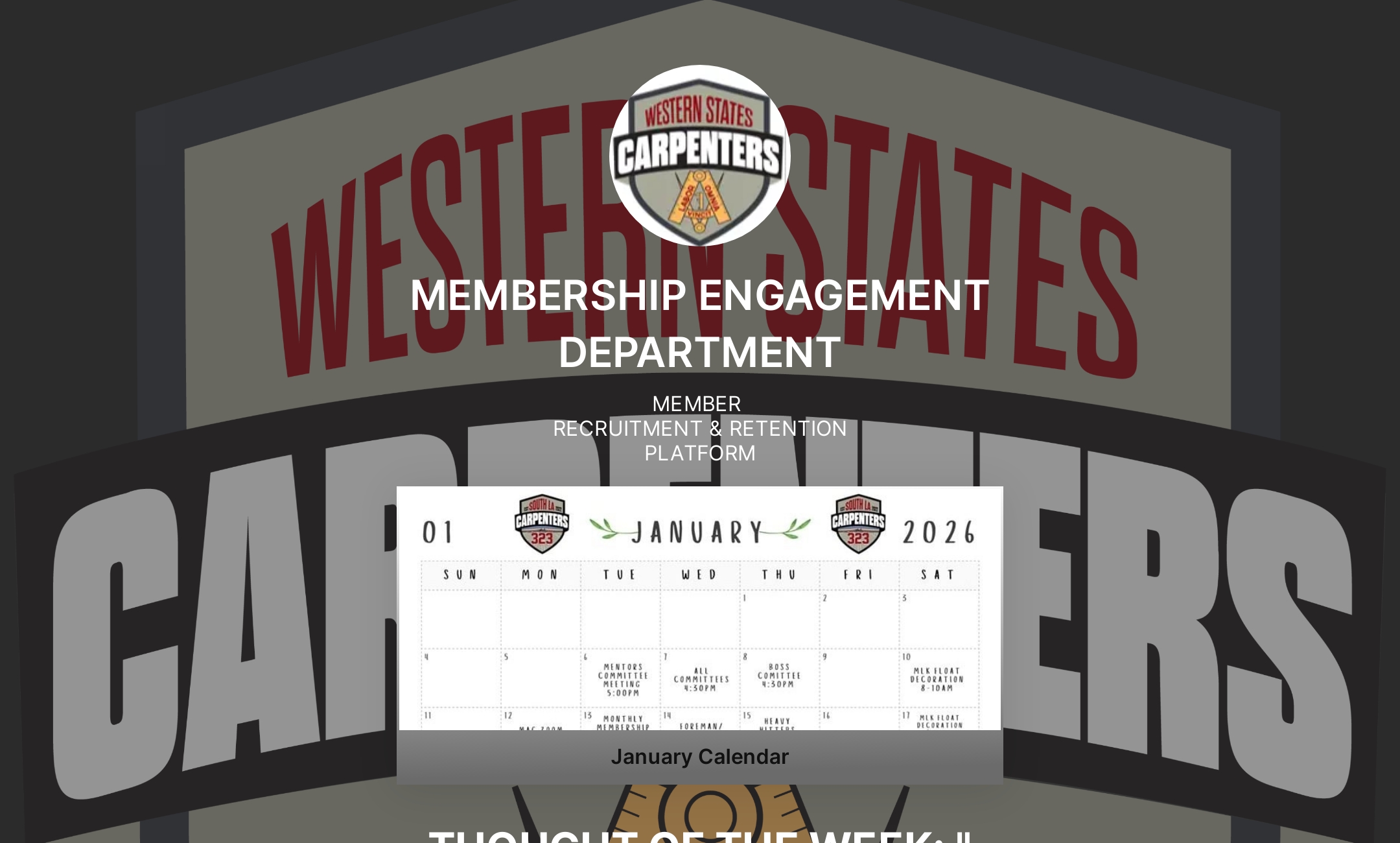 MEMBERSHIP ENGAGEMENT DEPARTMENT's Flowpage