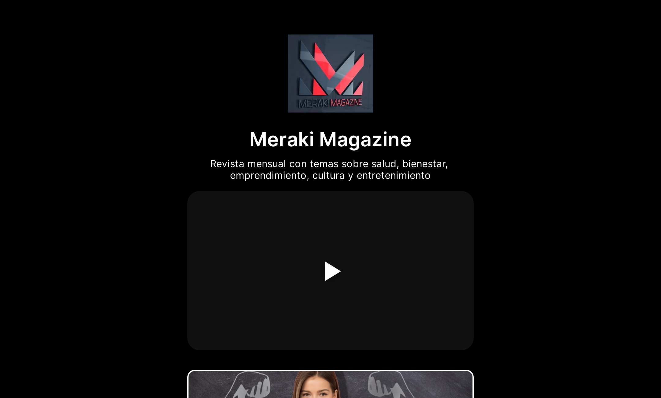 Meraki Magazine's Flowpage
