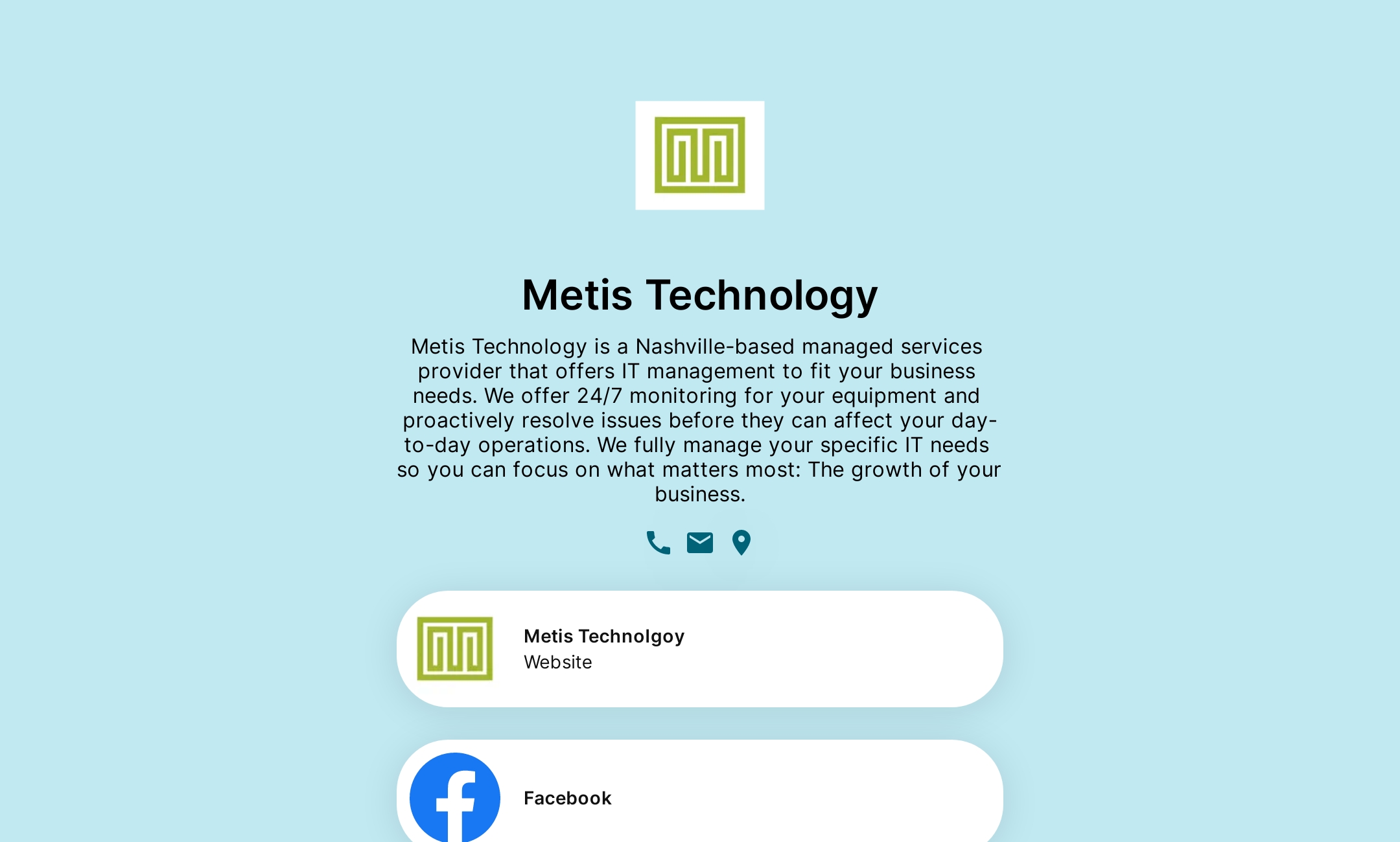 Metis Technology's Flowpage