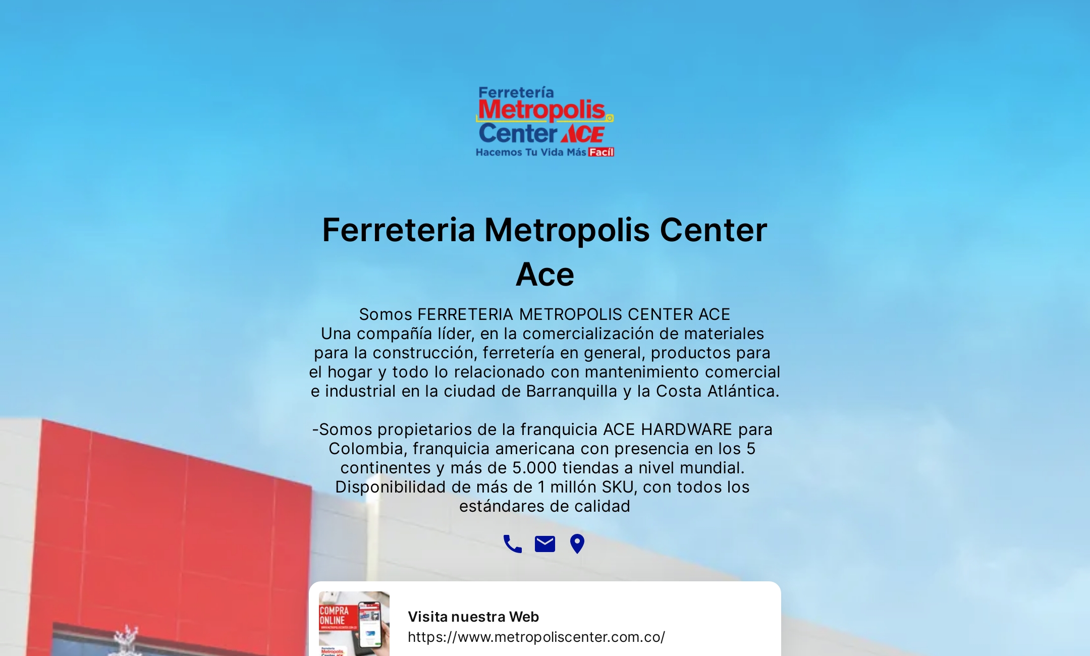 Ferreteria Metropolis Center Ace 's Flowpage