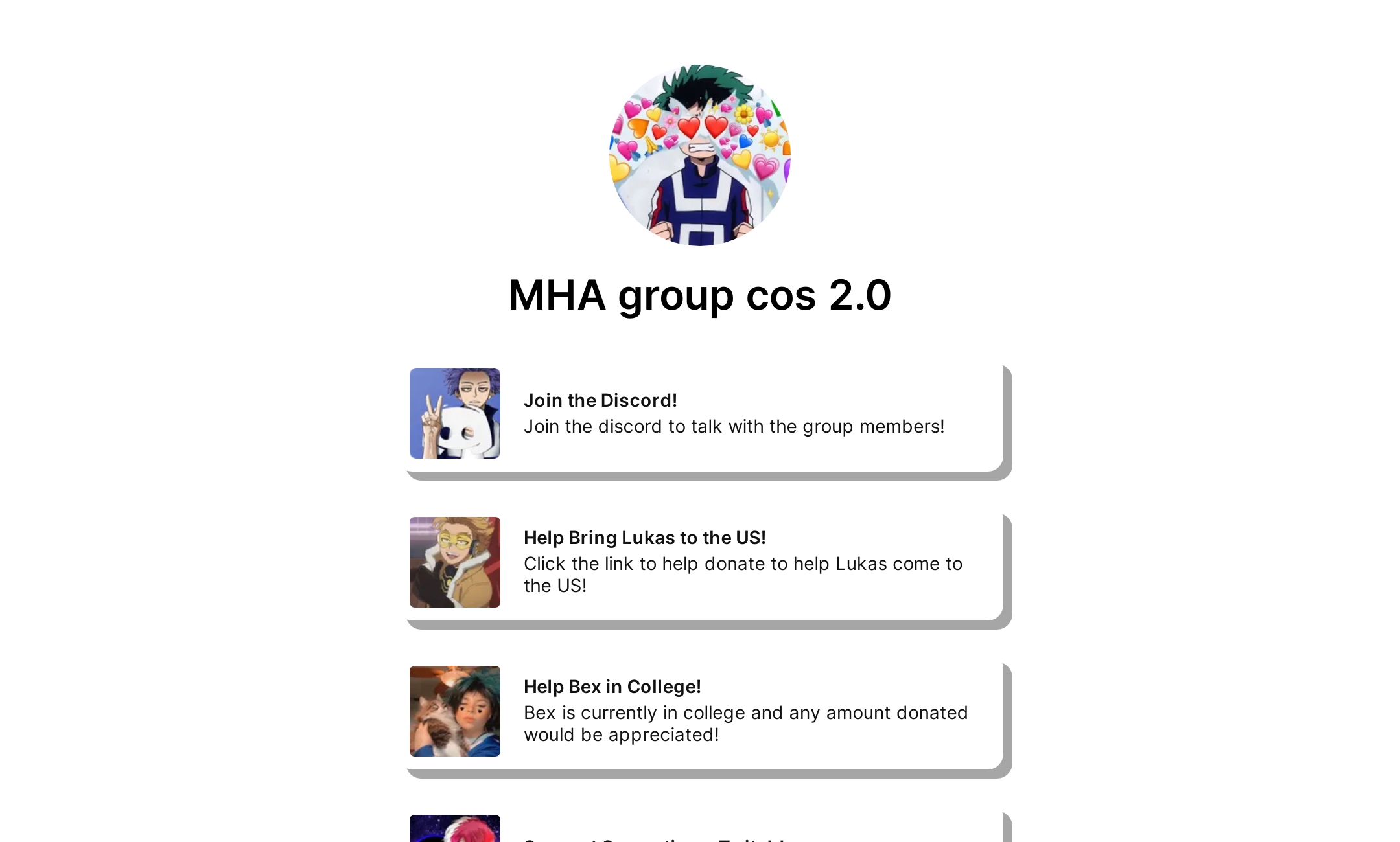 MHA group cos 2.0's Flowpage