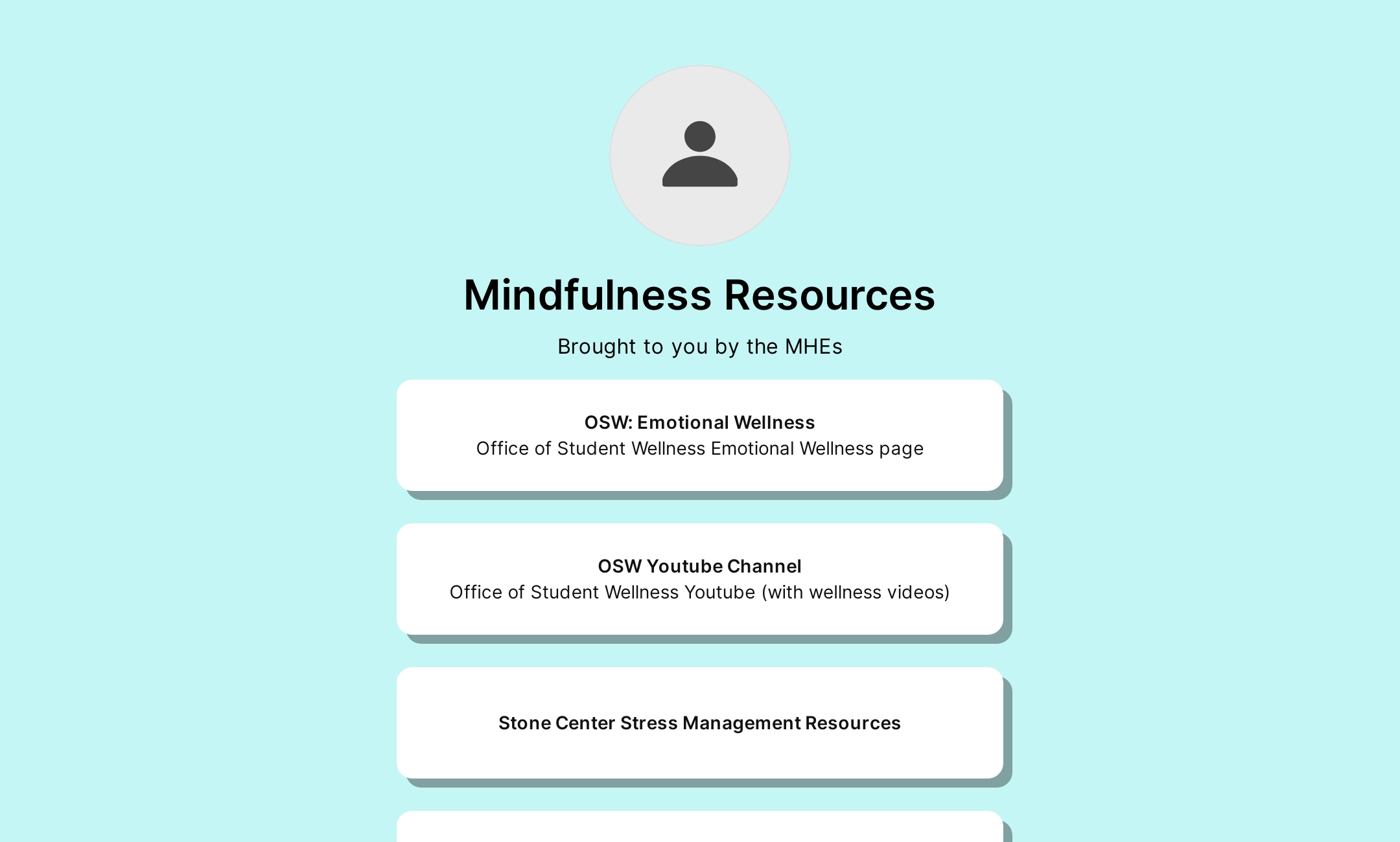 Mindfulness Resources' Flowpage