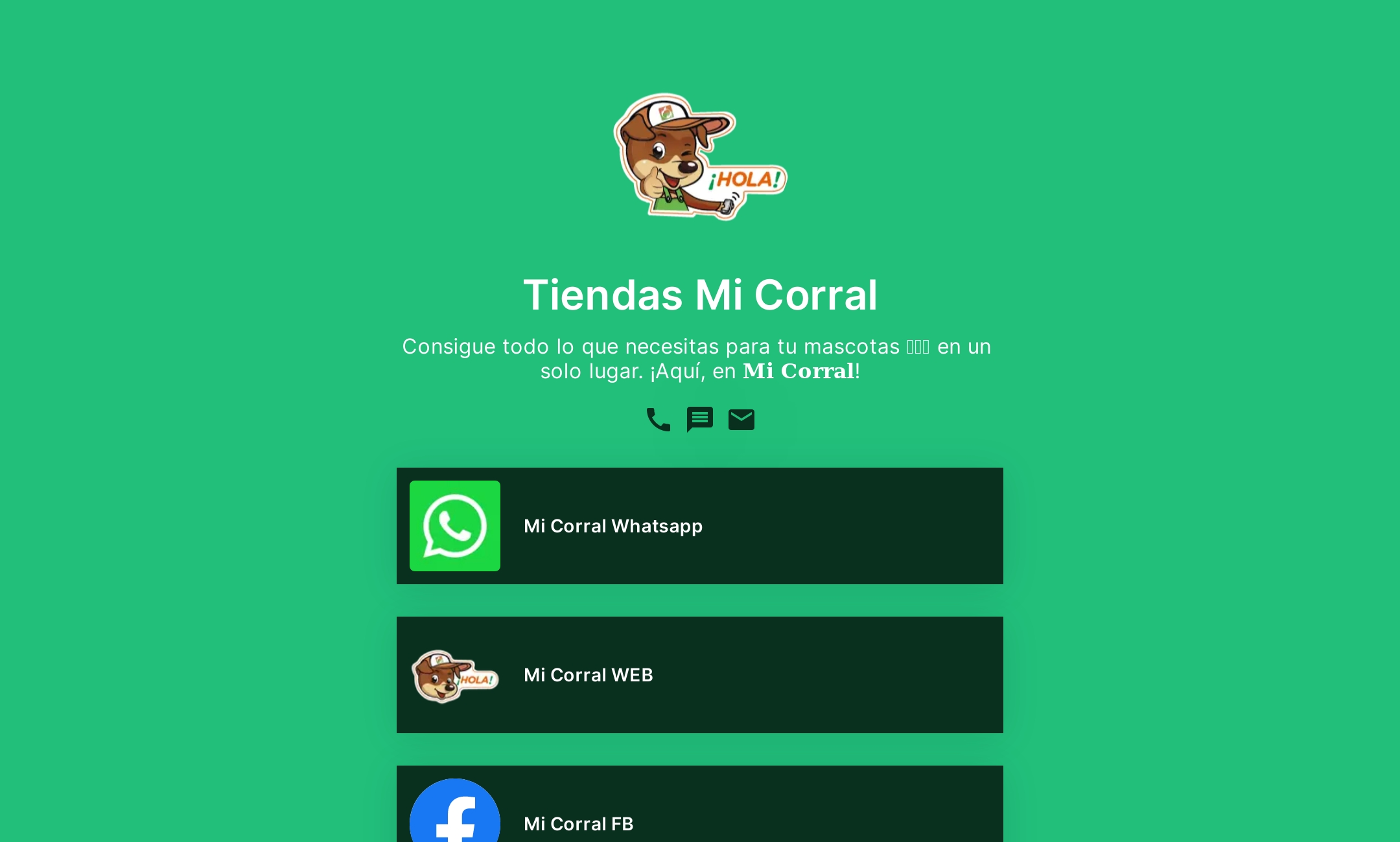 Tiendas Mi Corral's Flowpage