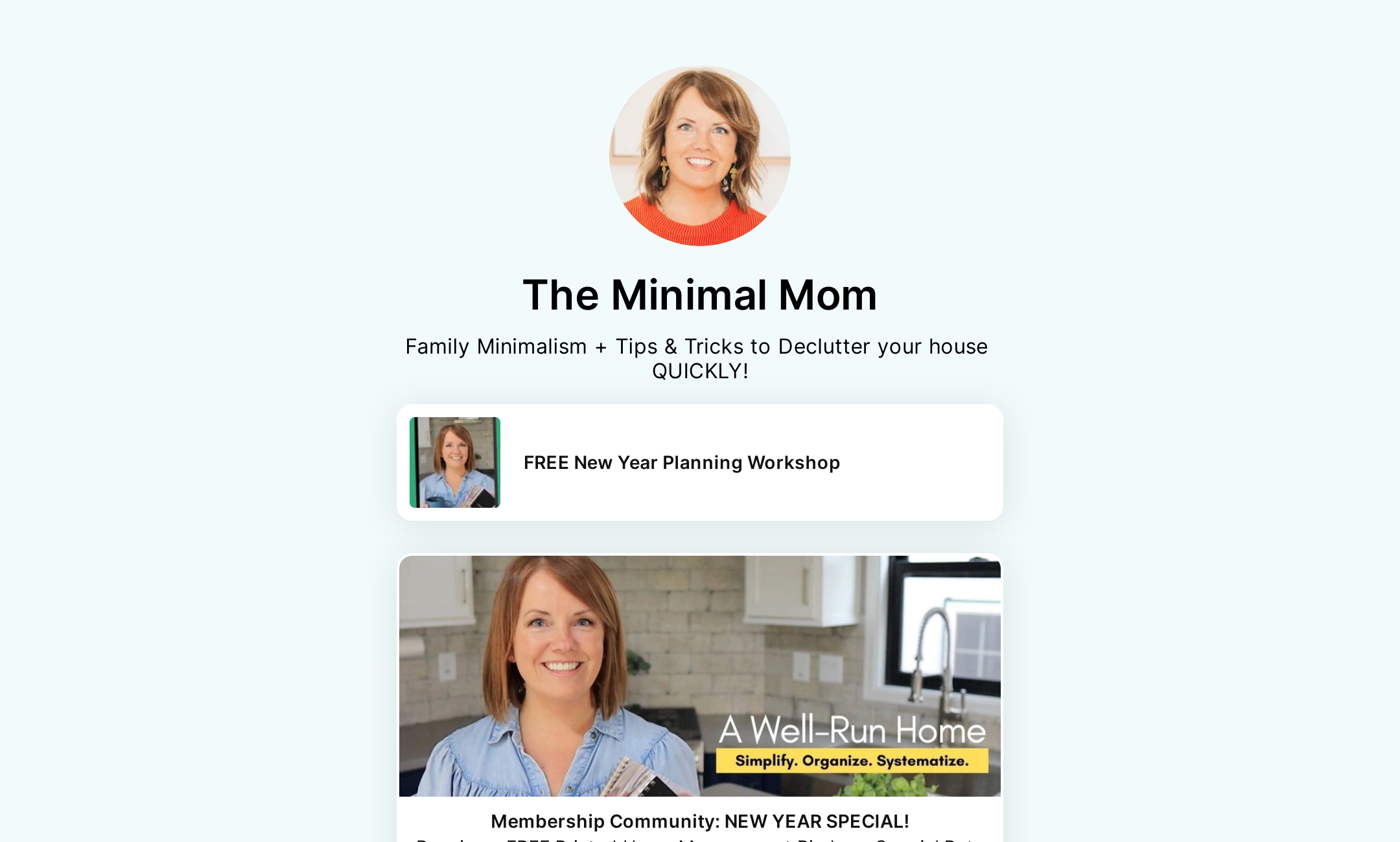 The Minimal Mom's Flowpage
