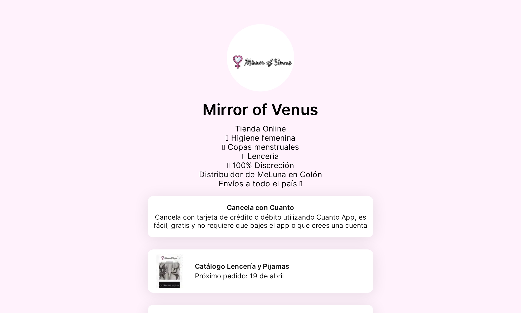Mirror of Venus' Flowpage