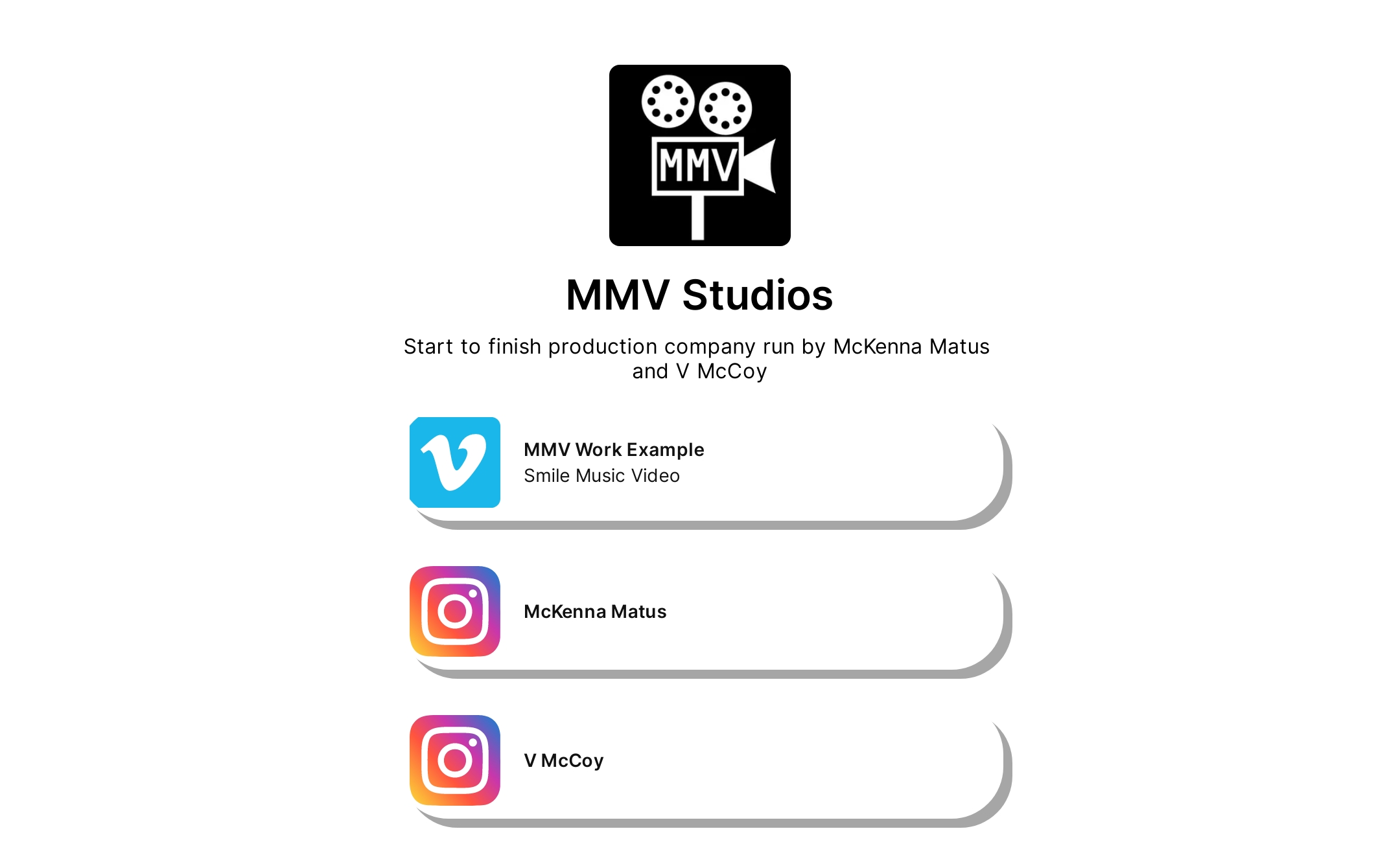 MMV Studios' Flowpage