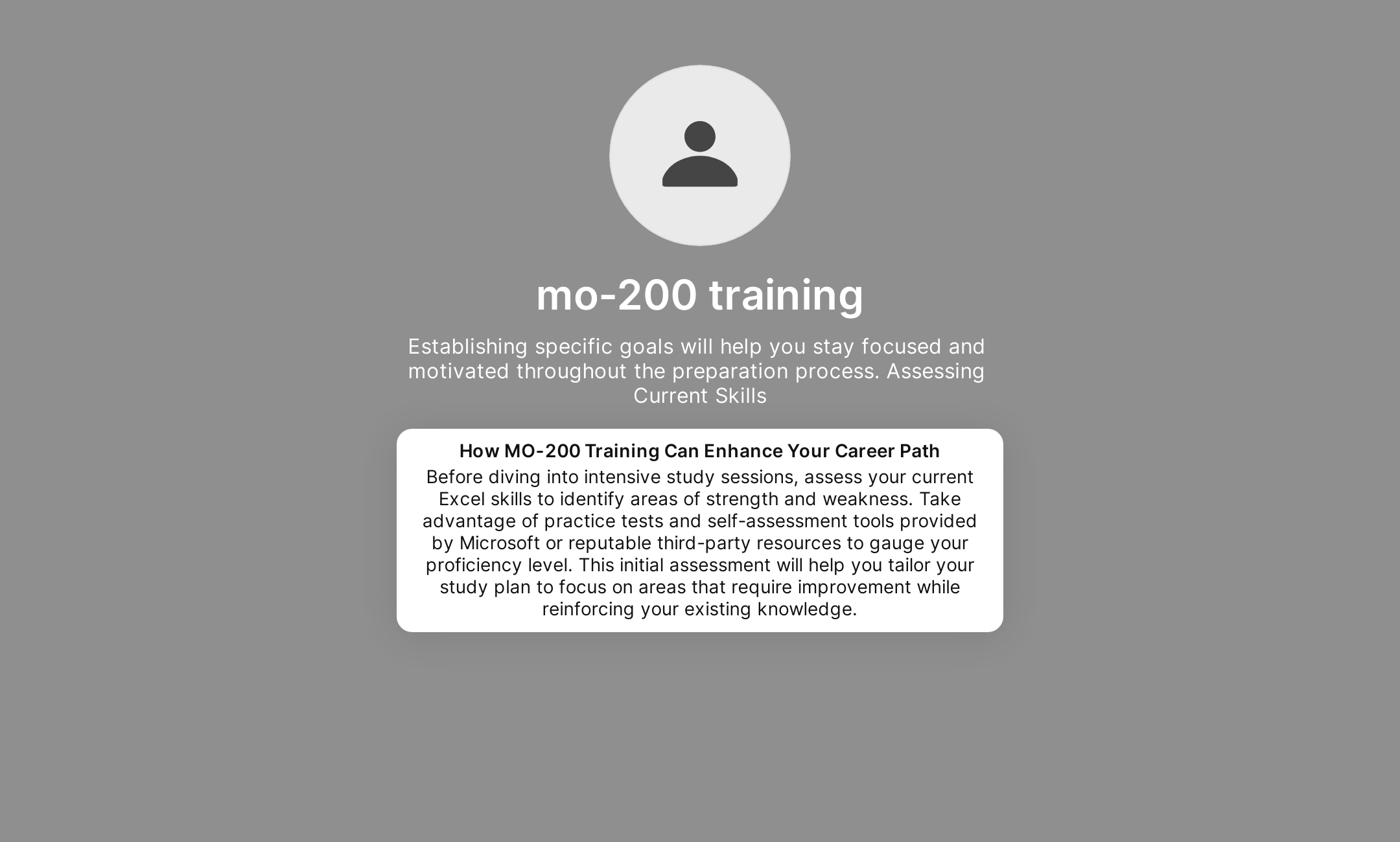 mo-200 training's Flowpage