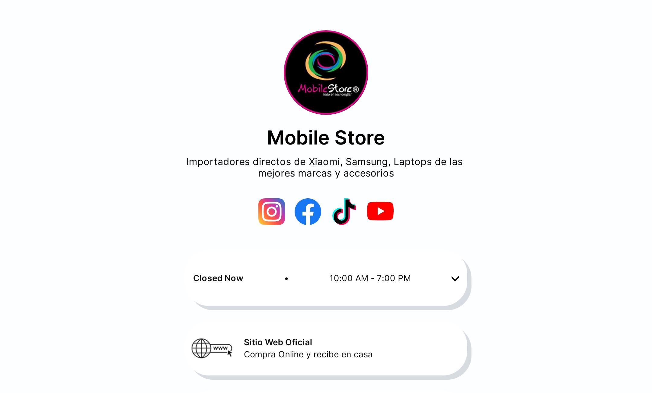 Mobile Store's Flowpage