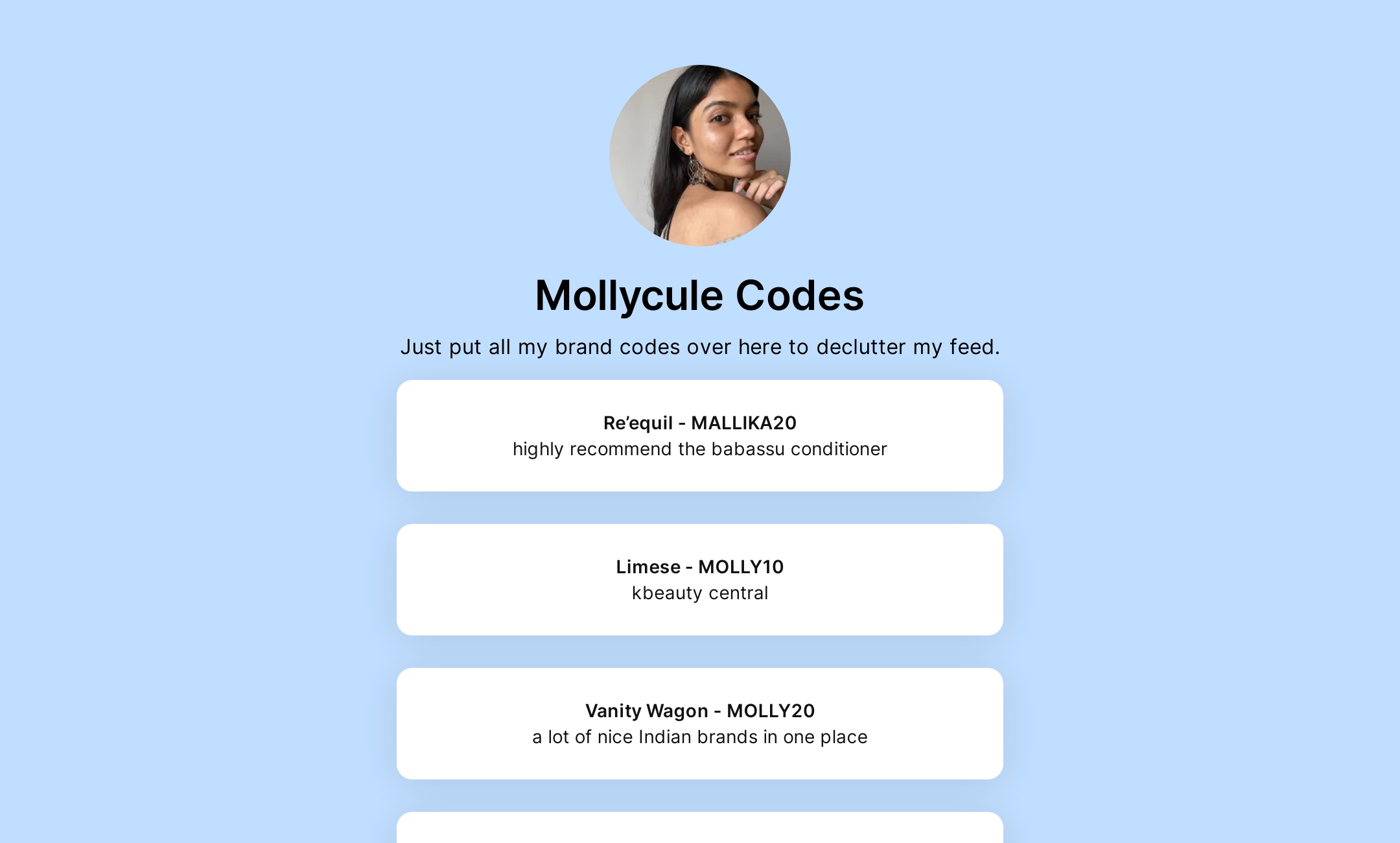 Mollycule Codes' Flowpage