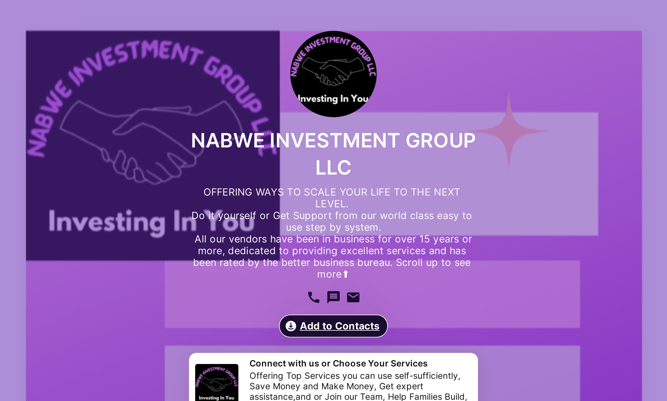 NABWE INVESTMENT GROUP LLC's Flowpage