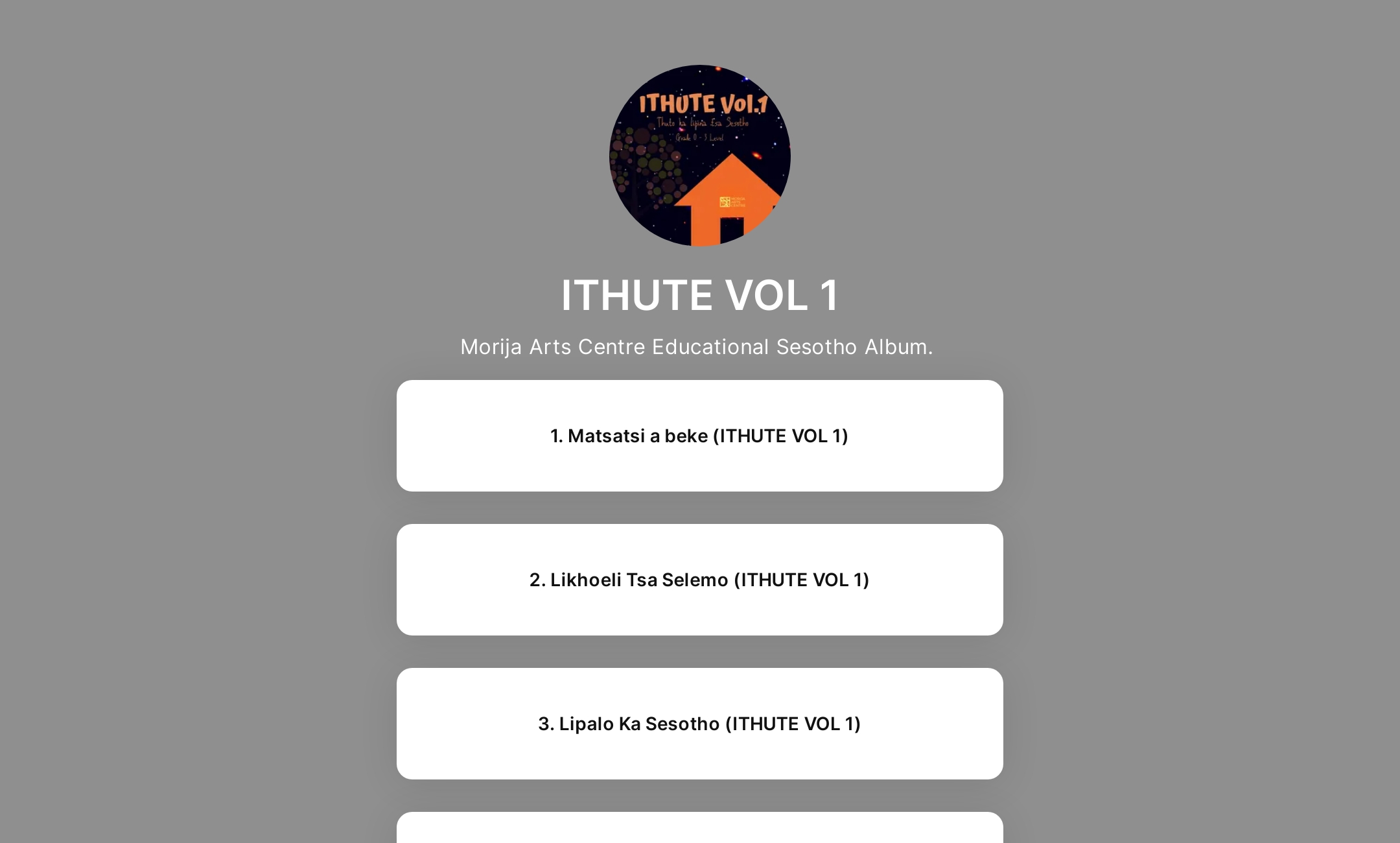 ITHUTE VOL 1's Flowpage