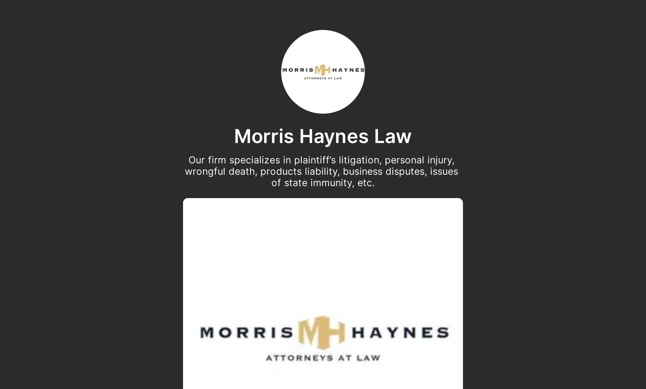 Morris Haynes Law's Flowpage