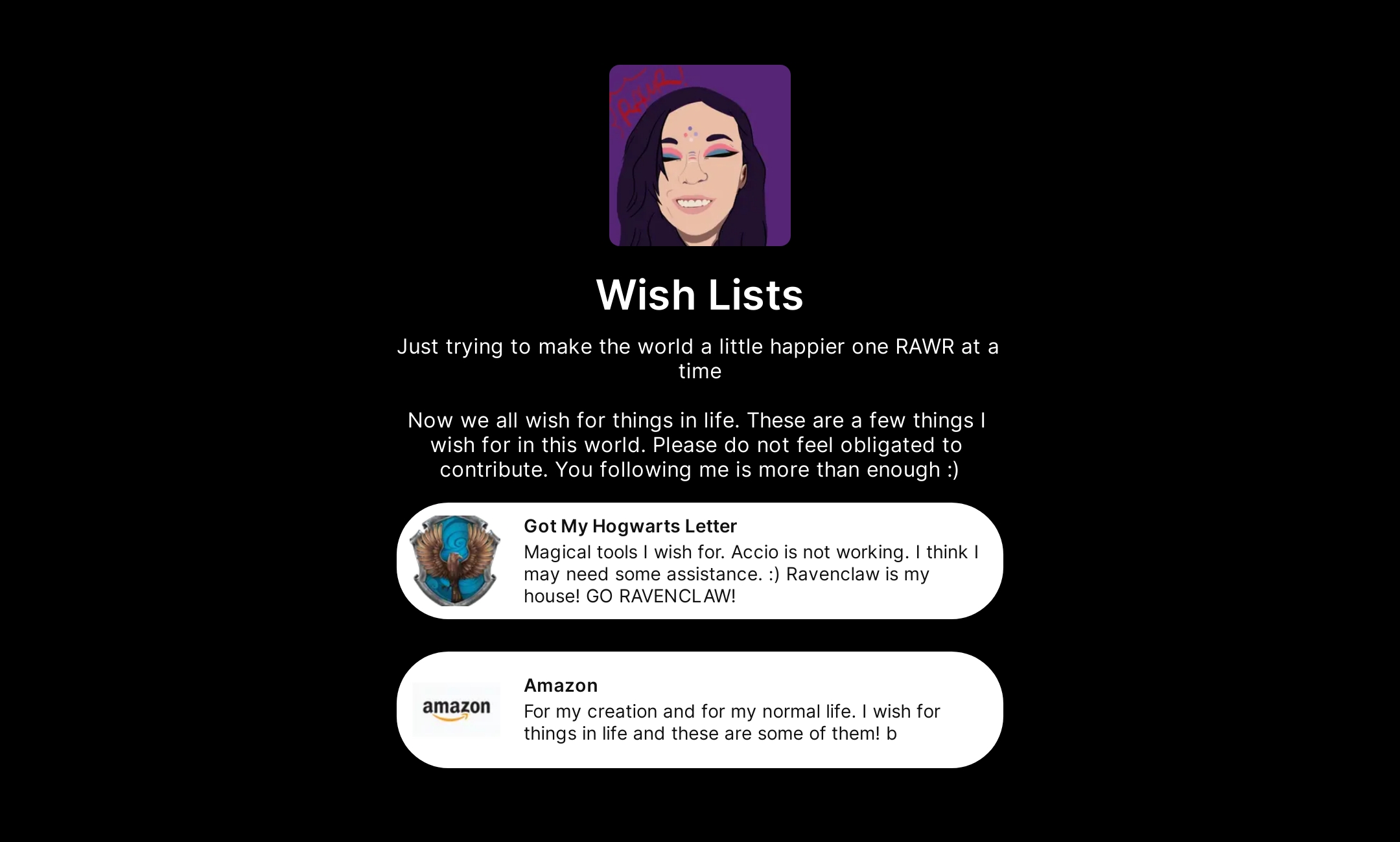 Wish Lists' Flowpage