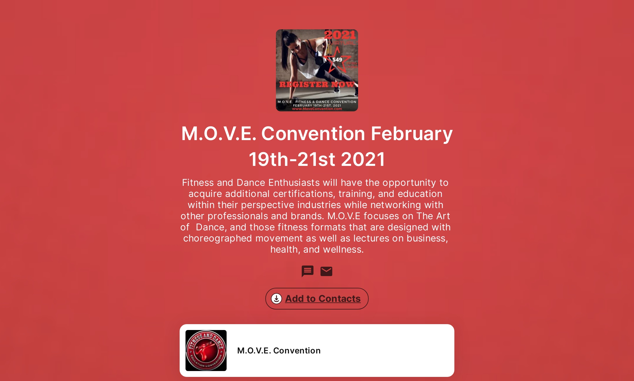 M.O.V.E. Convention February 19th-21st 2021's Flowpage