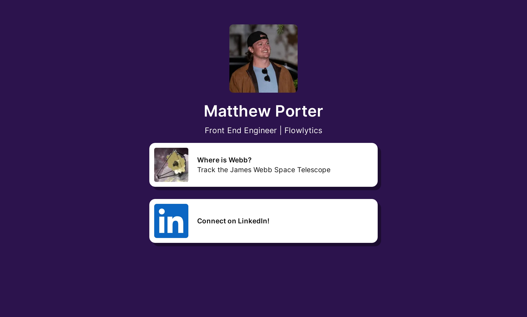 Matthew Porter's Flowpage