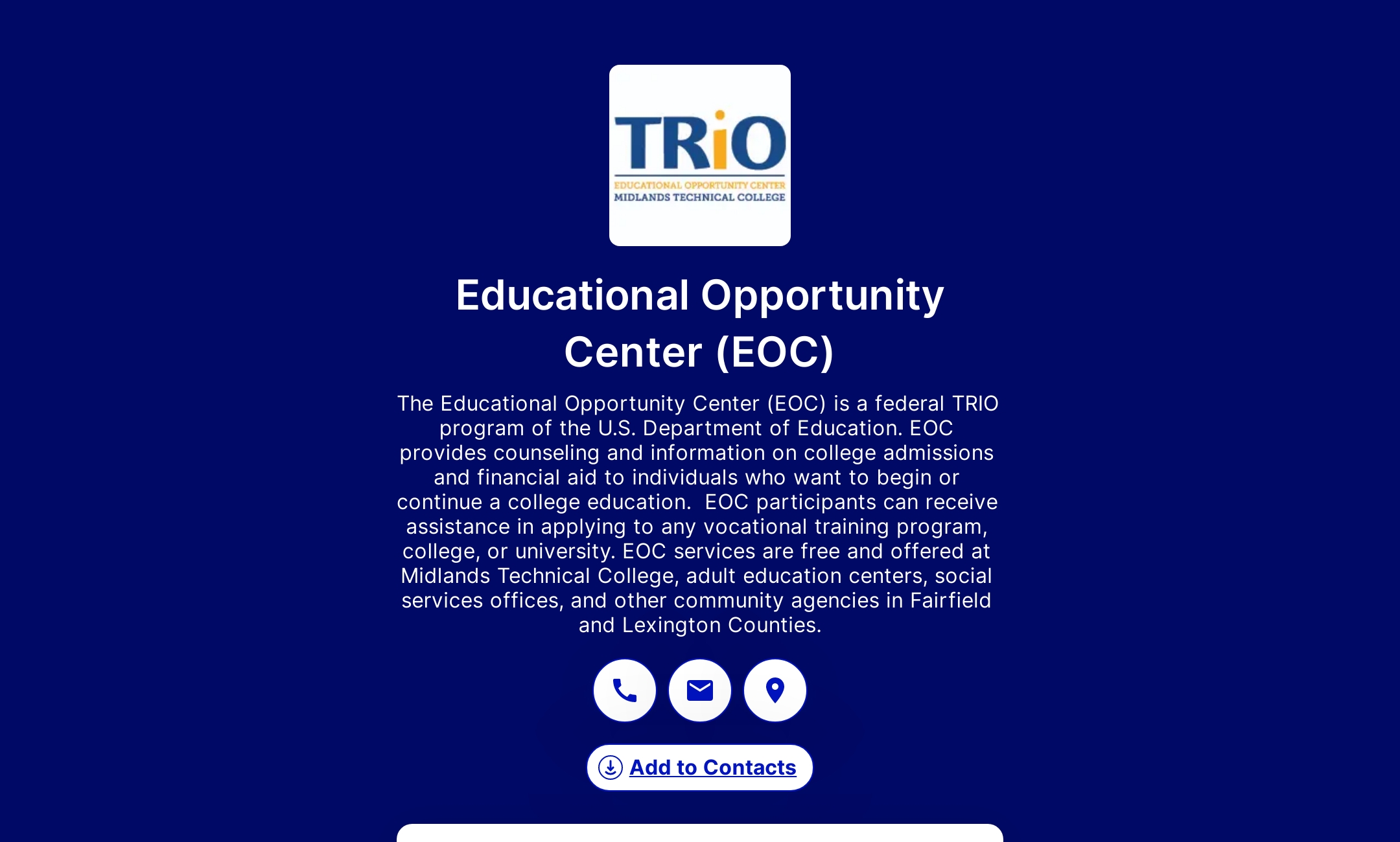 Educational Opportunity Center (EOC)'s Flowpage