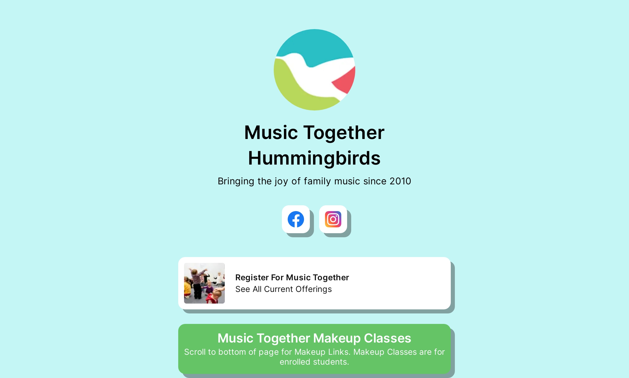 Music Together Hummingbirds' Flowpage